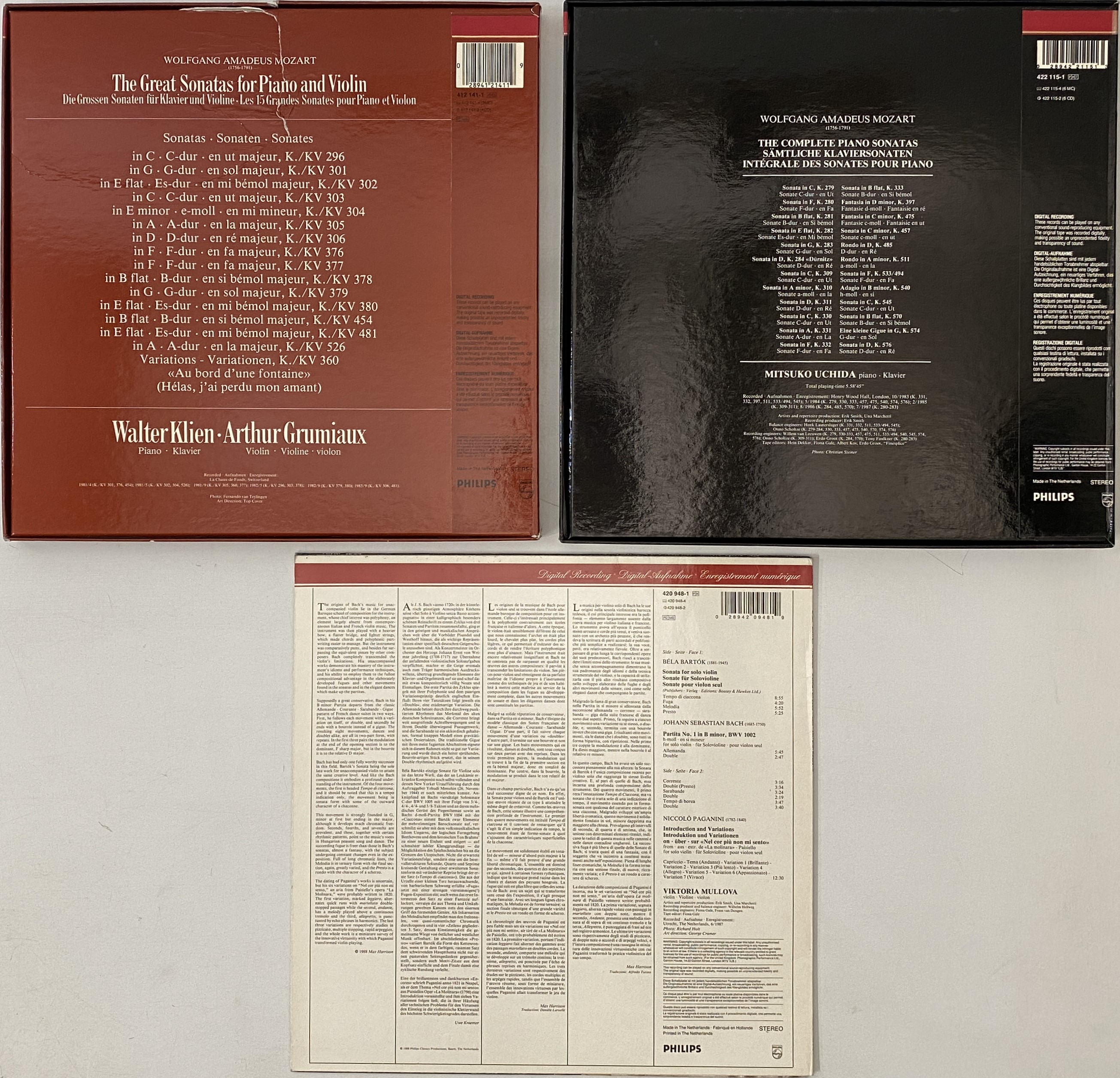 Lot 1052 - PHILIPS - CLASSICAL LP/ BOX SET RARITIES