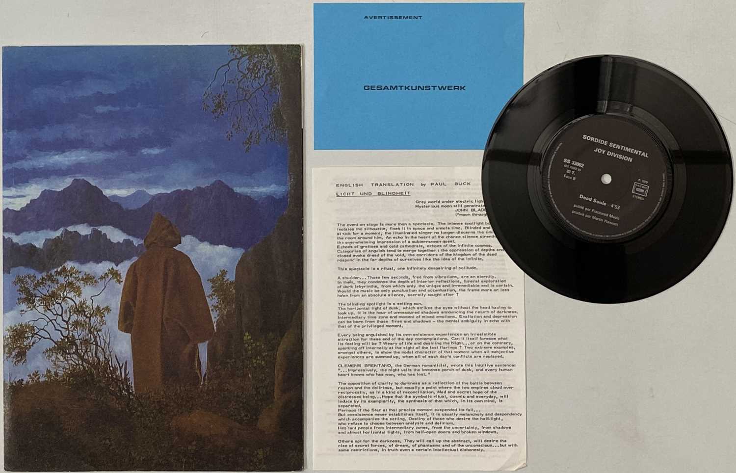 Lot 518 - JOY DIVISION - 'SORDIDE SENTIMENTAL'