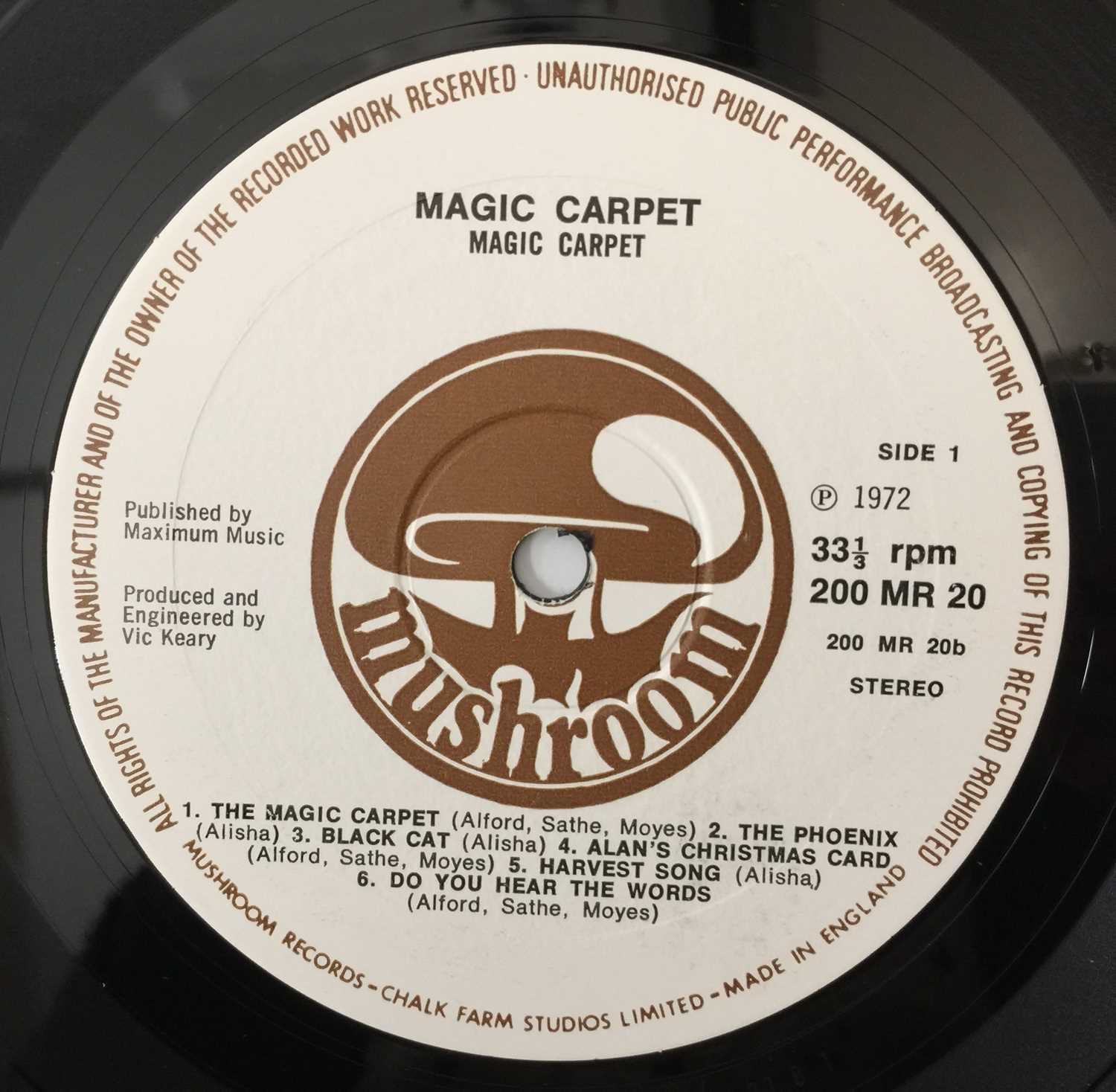 Lot 6 - MAGIC CARPET - MAGIC CARPET LP (UK ORIGINAL