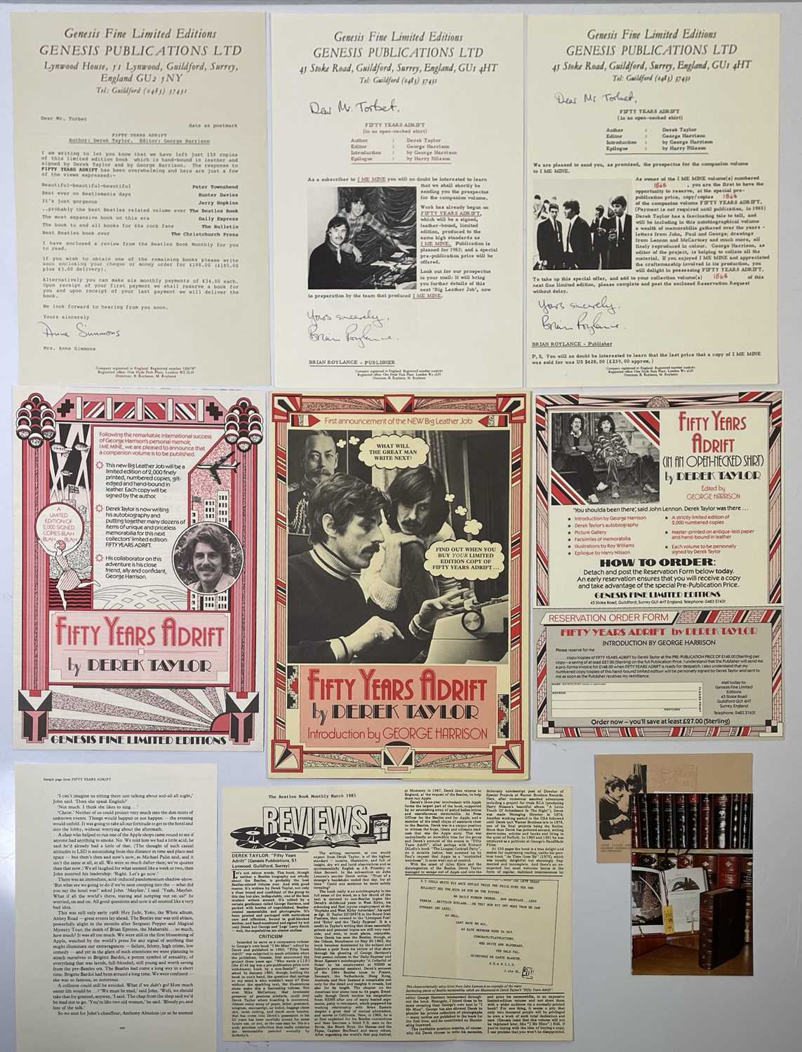 Lot 250 - GEORGE HARRISON / GENESIS PUBLICATIONS