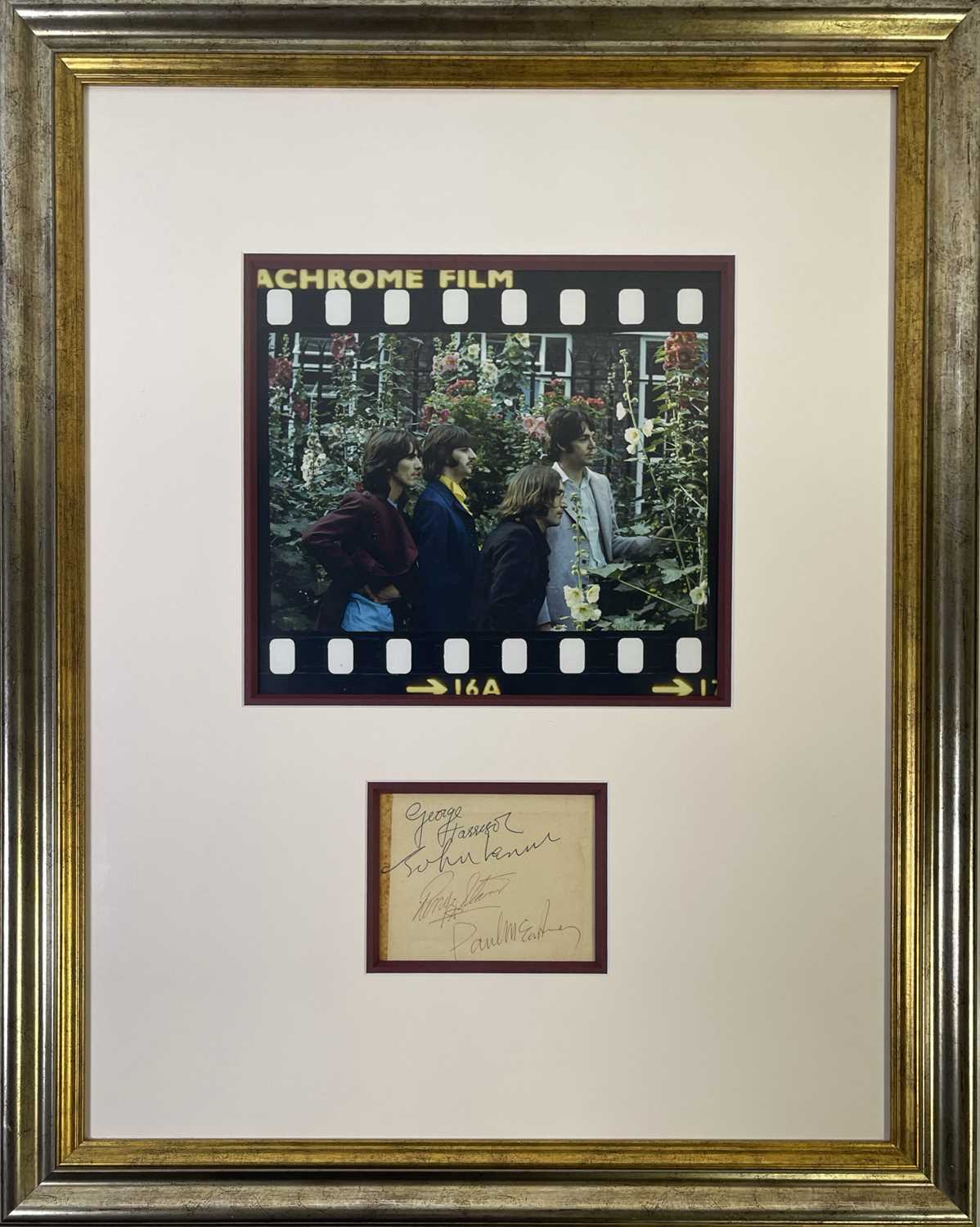 Lot 358 - THE BEATLES - FULL SET OF AUTOGRAPHS WITH