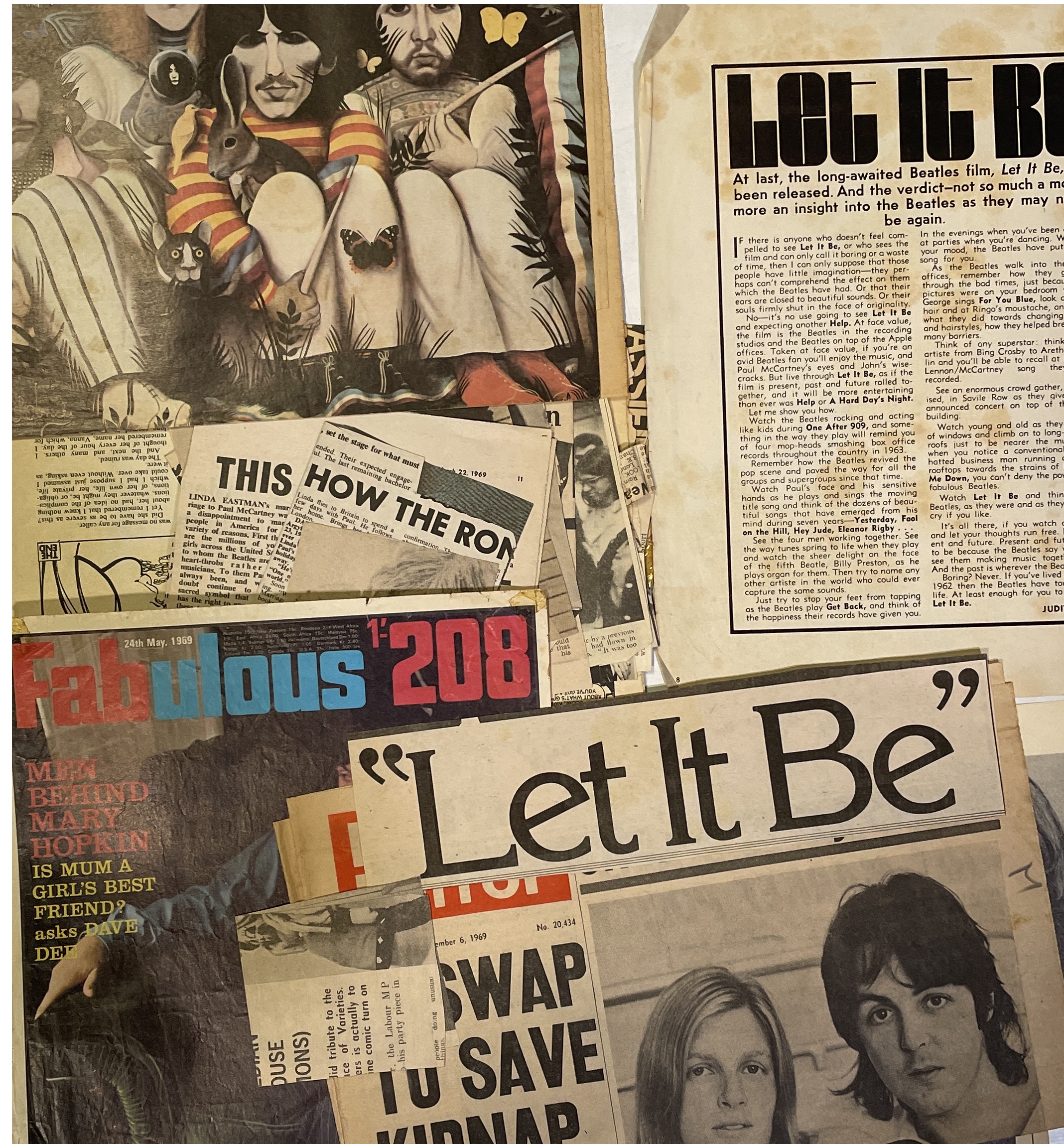 Lot 169 - THE BEATLES - ORIGINAL C 70S NEWSPAPERS WITH