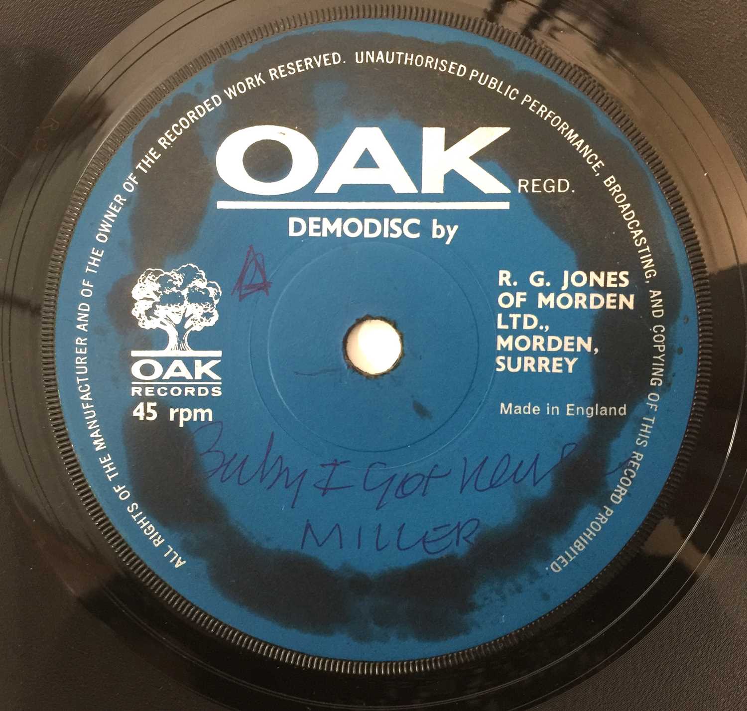 Lot 60 - MILLER - BABY I GOT NEWS FOR YOU/ THE GIRL