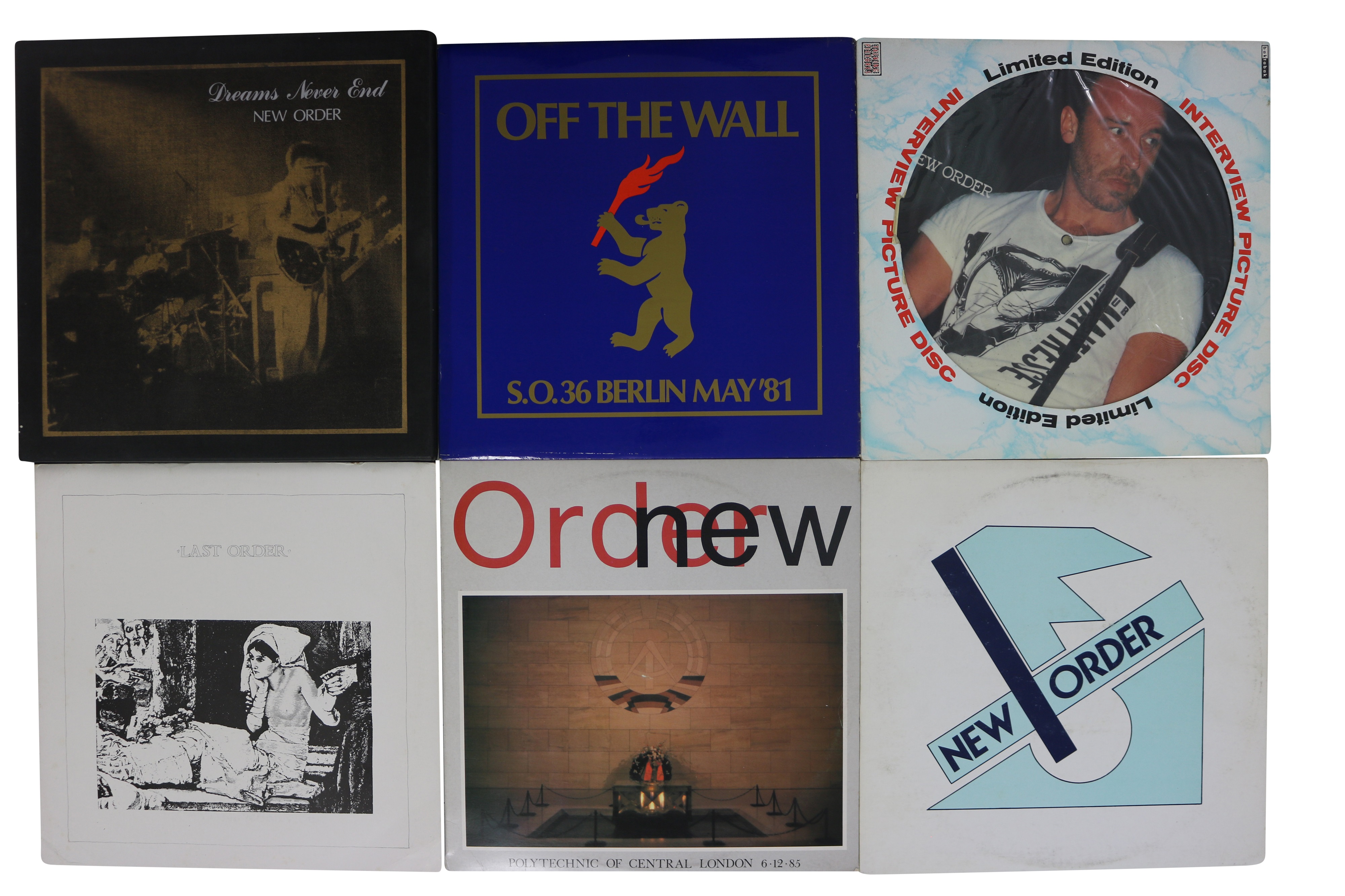 Lot 73 - NEW ORDER BOOTLEG VINYL LPs & 7"