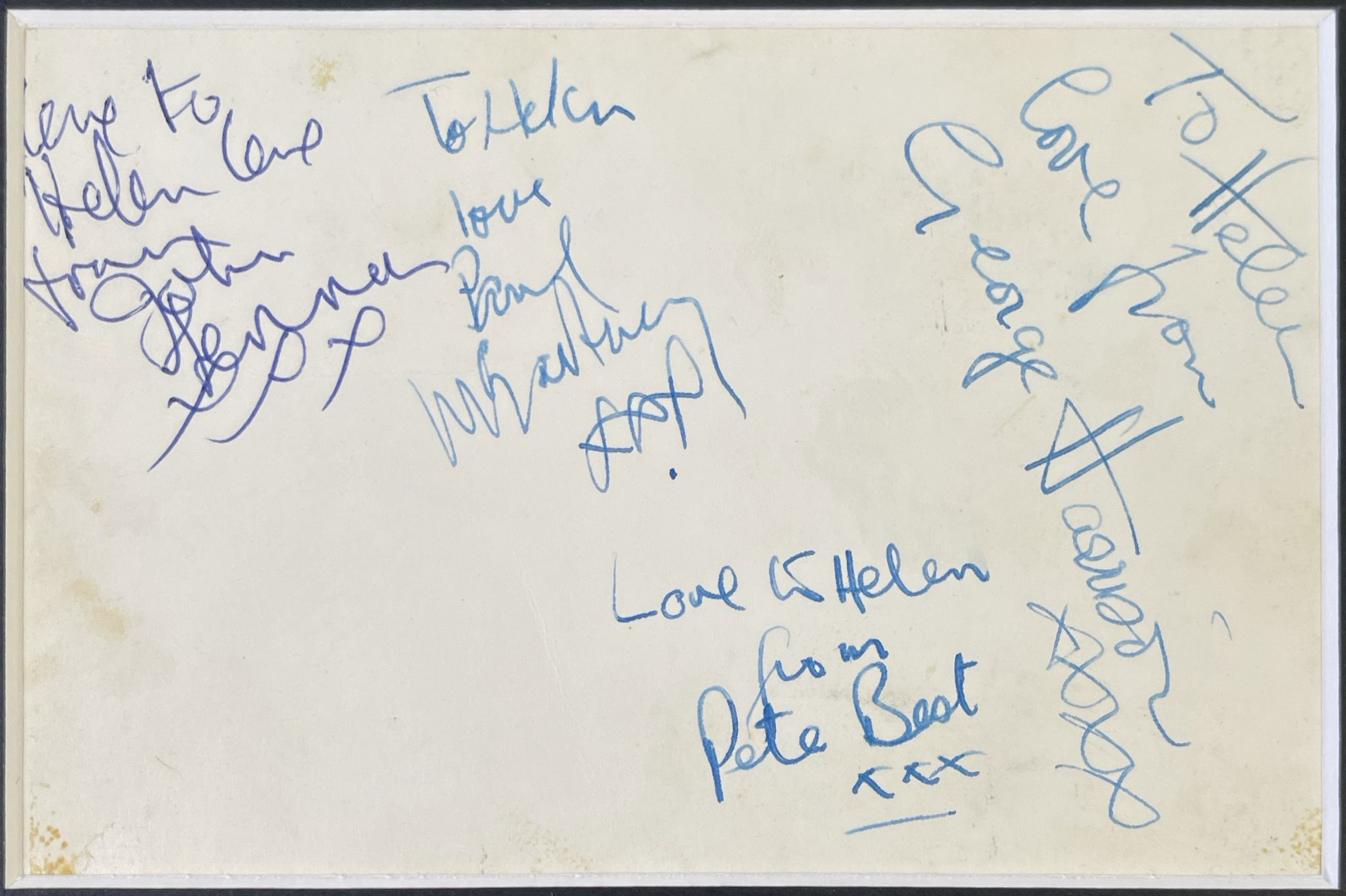 Lot 371 - THE BEATLES - FULLY SIGNED ORIGINAL 1962