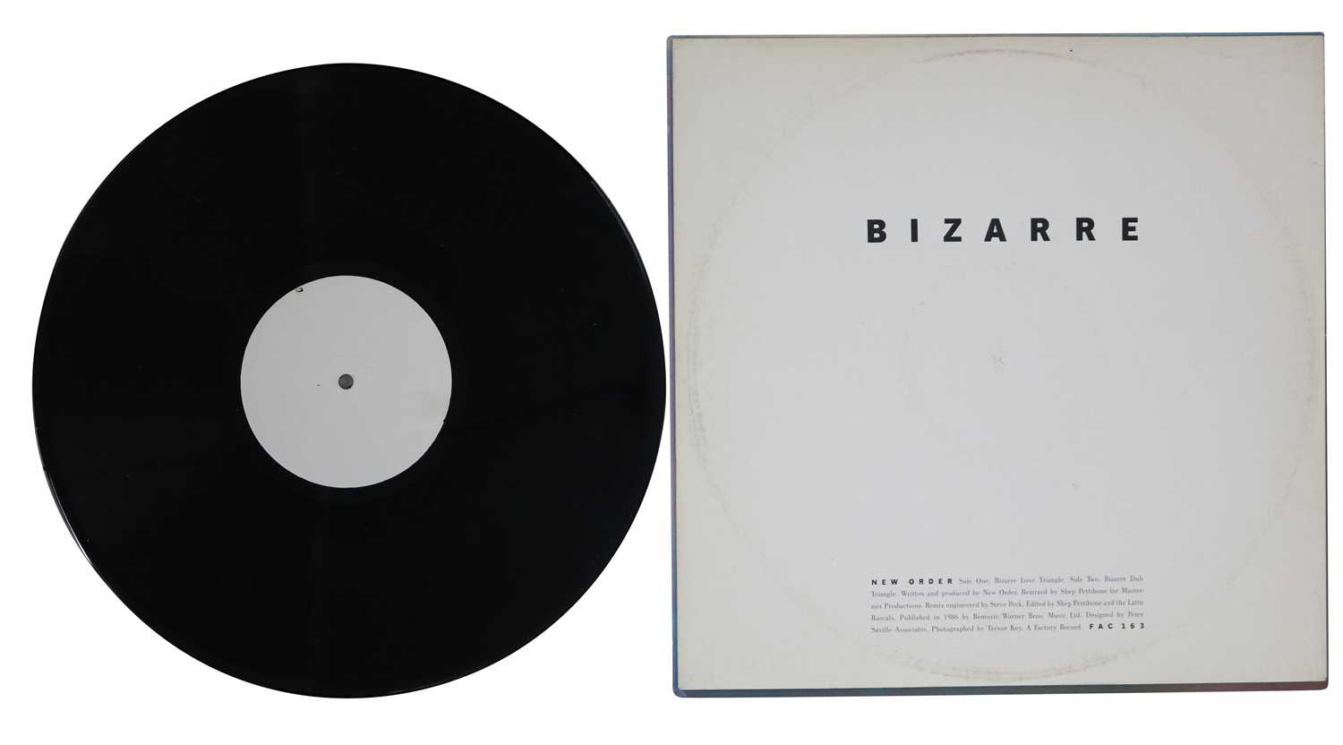Lot 82 - NEW ORDER SIGNED BIZARRE LOVE TRIANGLE US 12"