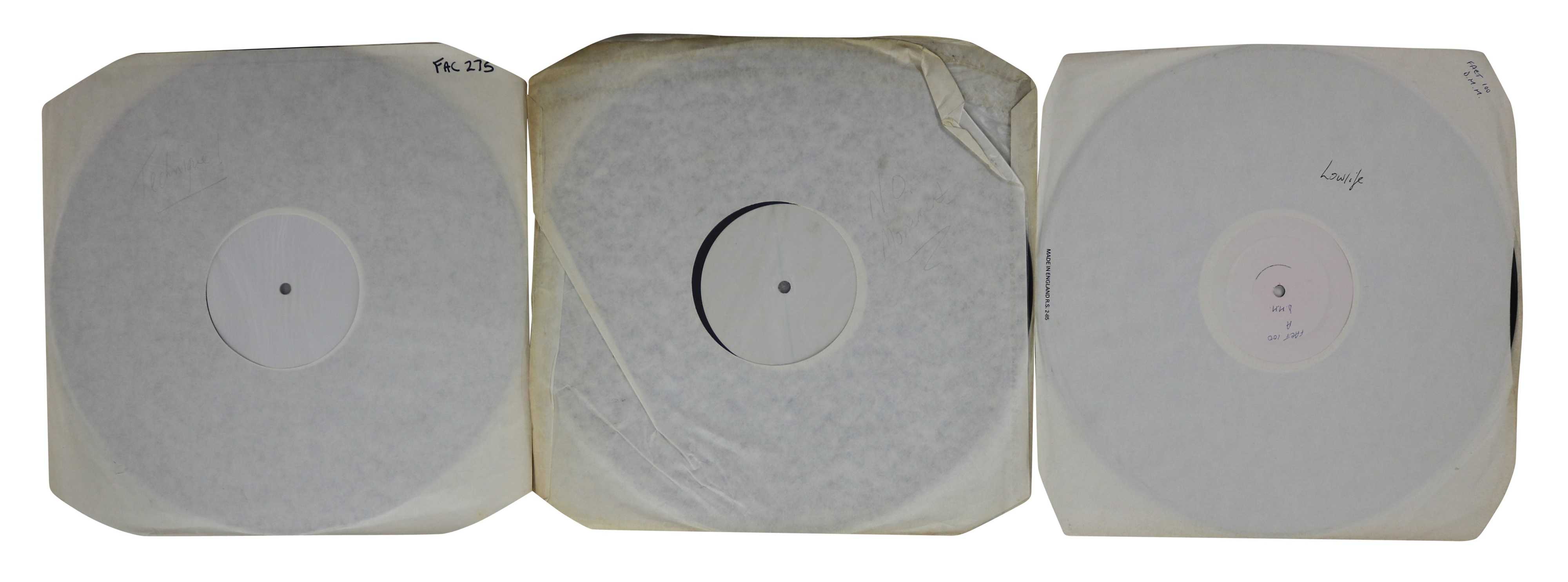 Lot 95 - NEW ORDER ORIGINAL UK LP TEST PRESSINGS x 3