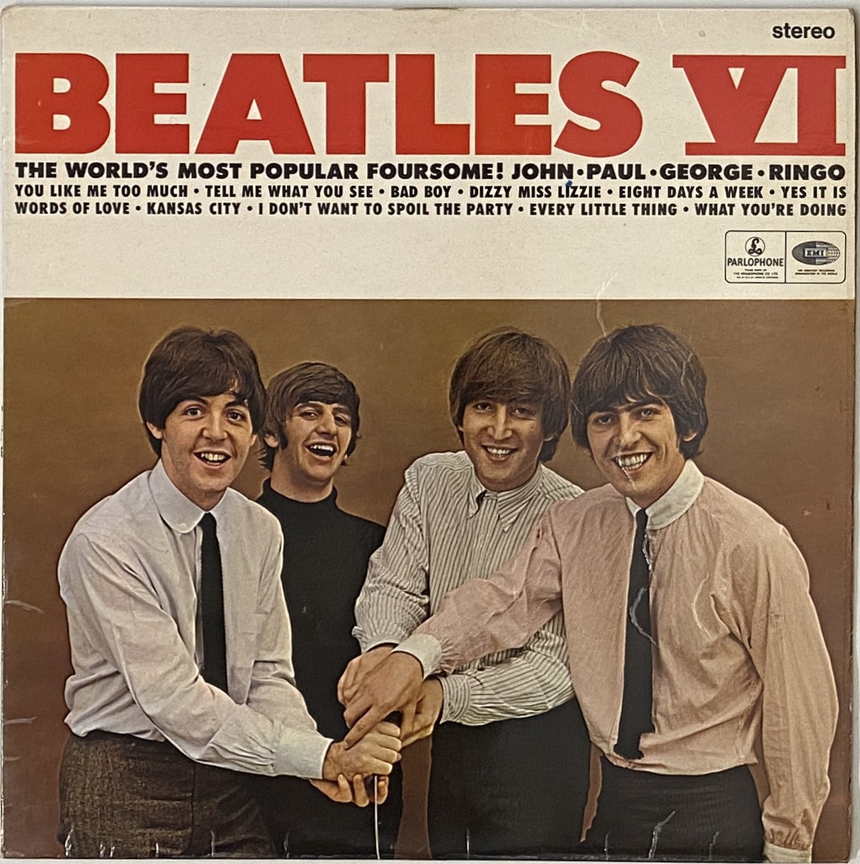 Lot 74 - THE BEATLES - VI LP (ORIGINAL EXPORT COPY
