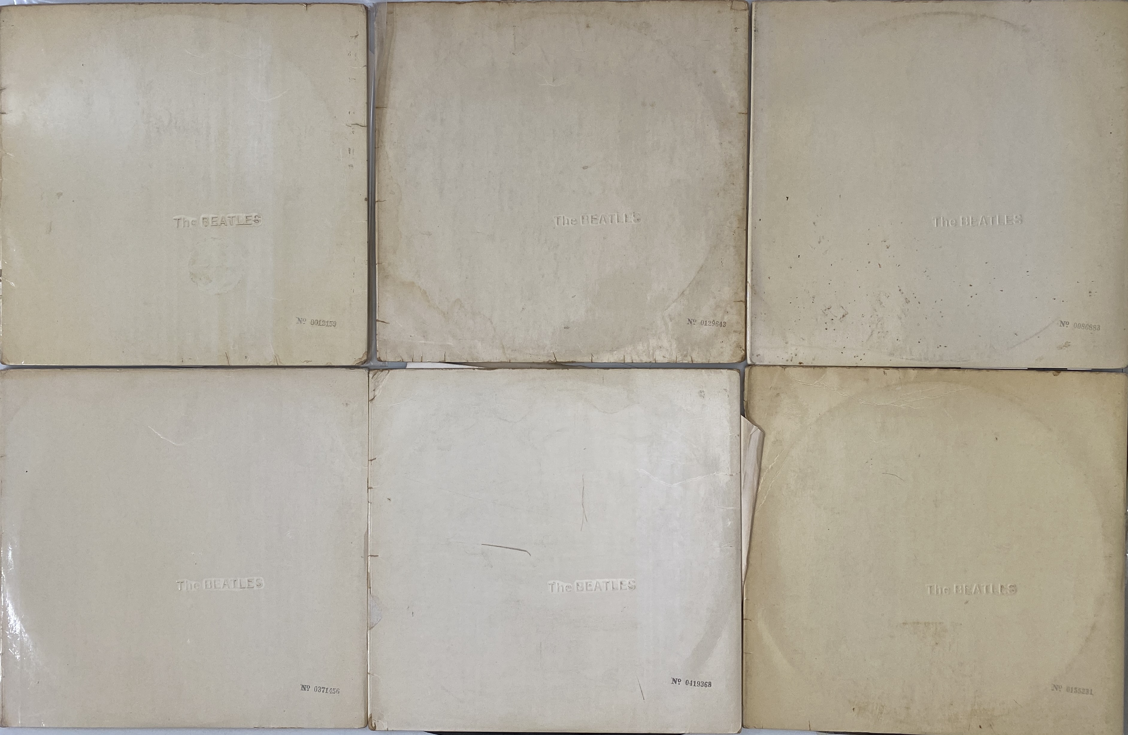 Lot 88 - THE BEATLES - WHITE ALBUM LP VARIANTS PACK