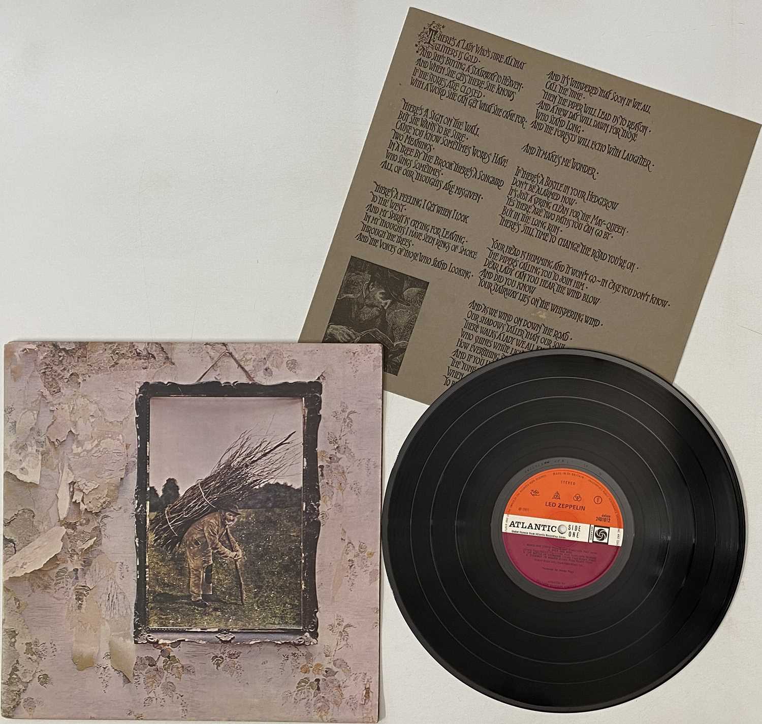 Lot 303 - LED ZEPPELIN - IV LP (EARLY UK COPY - PLUM/