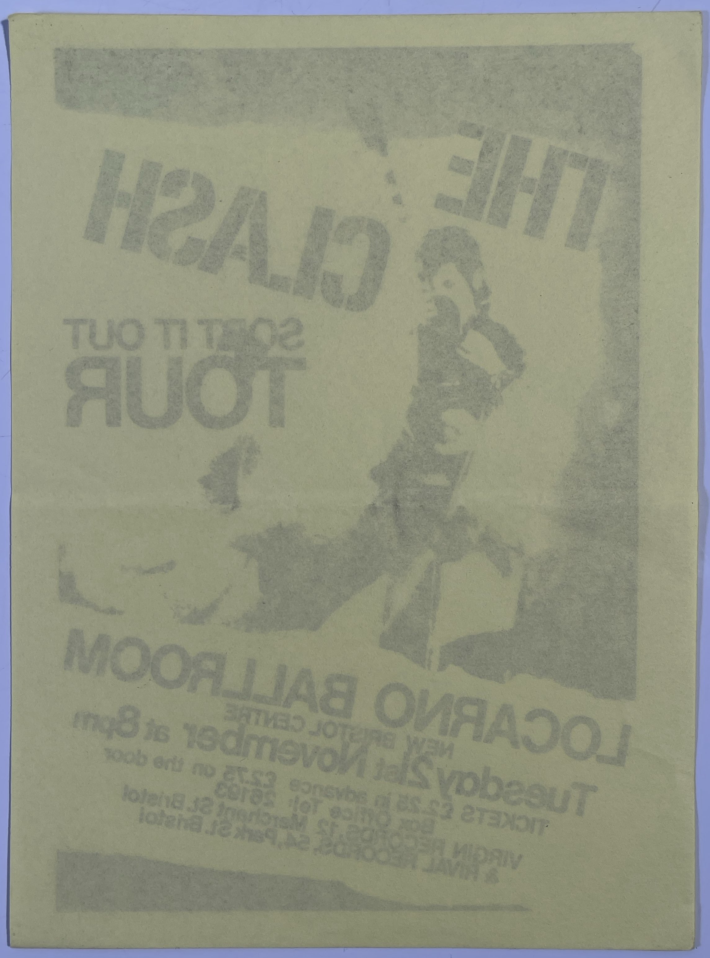 Lot 528 - THE CLASH - ORIGINAL HANDBILL FOR 1978 SORT