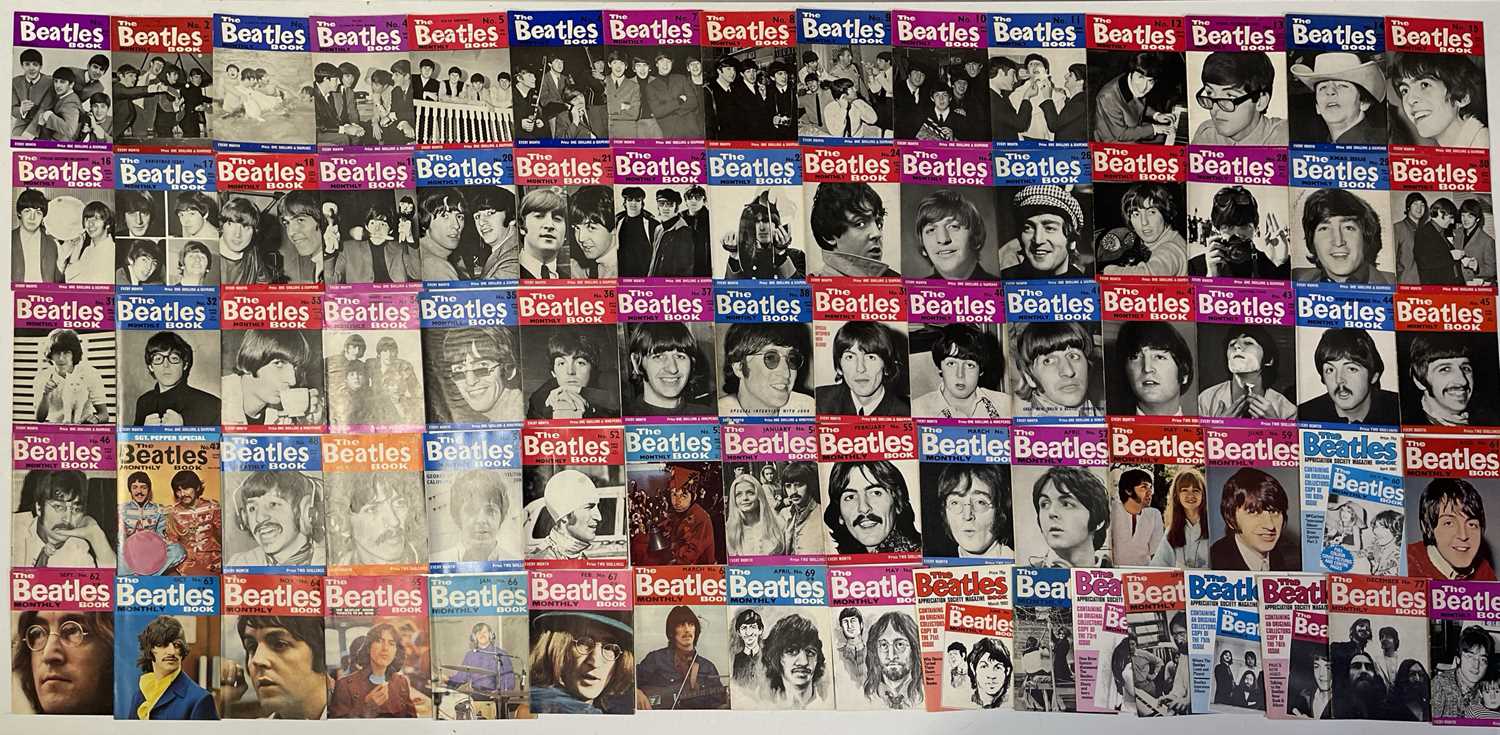 Lot 448 - THE BEATLES - MOSTLY COMPLETE SET OF MONTHLY
