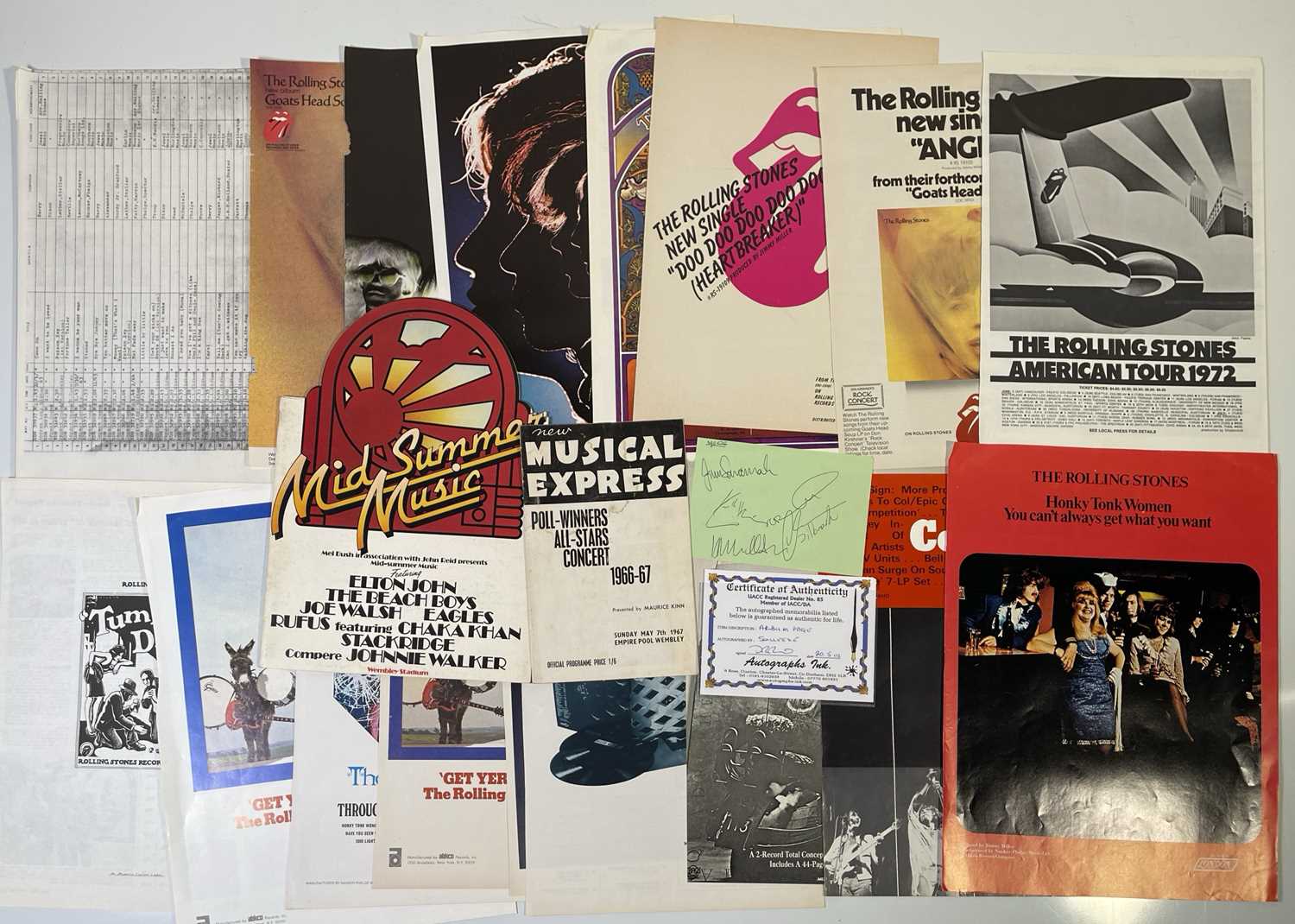 Lot 105 - 1960S/70S MEMORABILIA INC NME POLL WINNERS