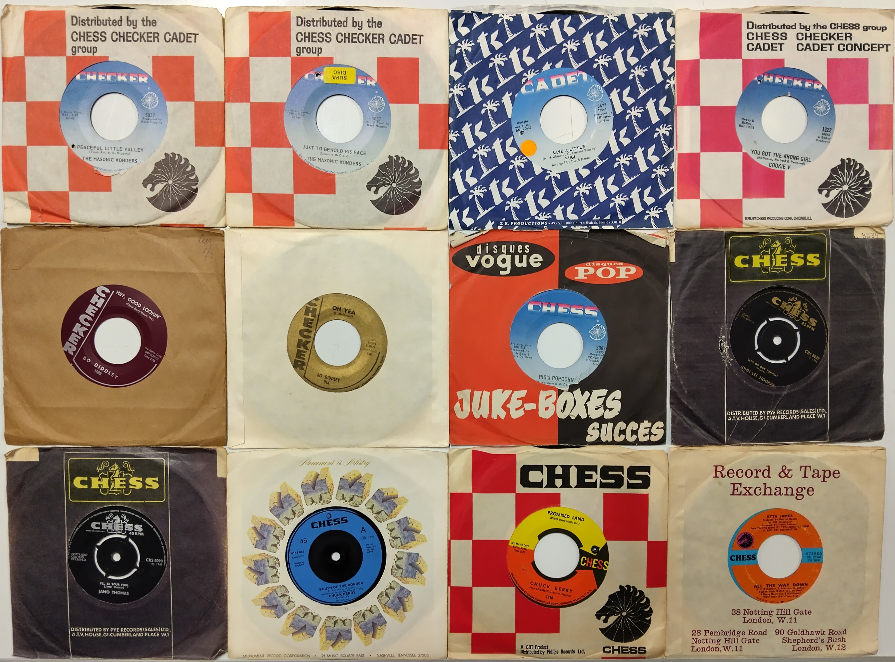 Lot 527 - CHESS LABEL AND RELATED SUBLABELS 7"