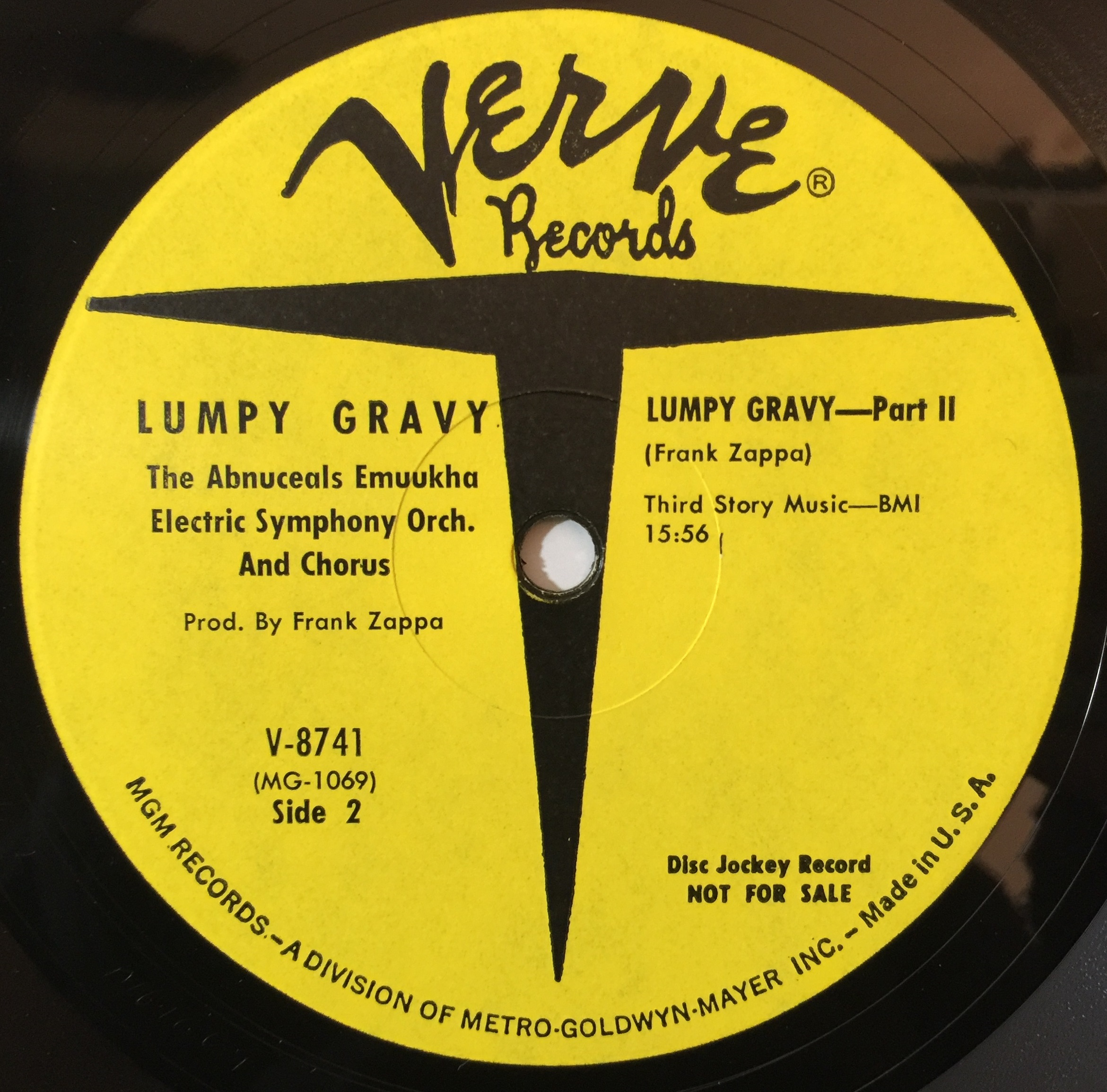 Lot 337 - Frank Zappa - Lumpy Gravy LP Yellow Label