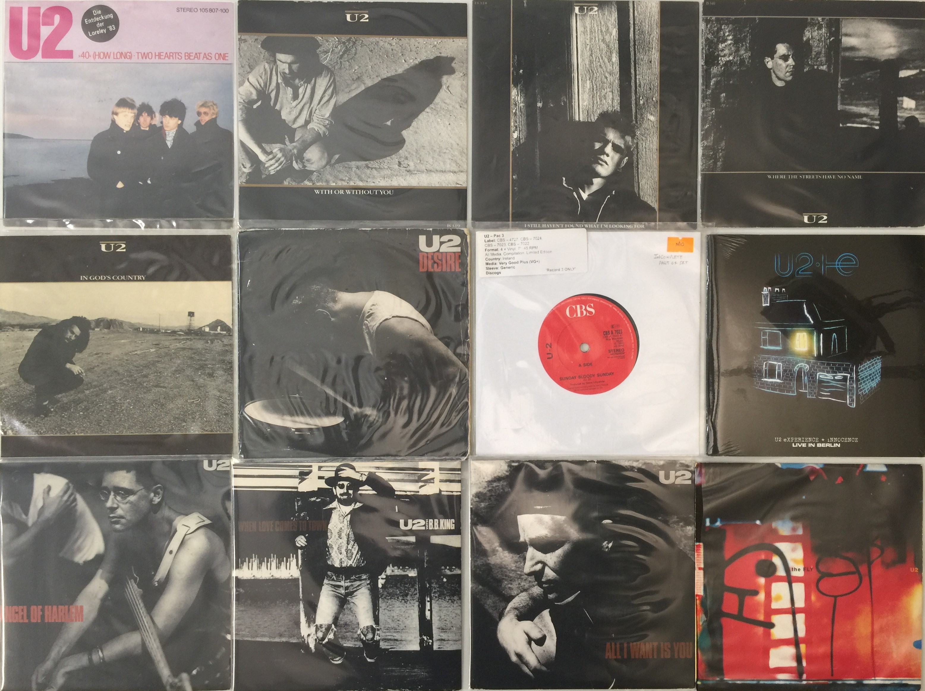 Lot 408 - U2 - 7" COLLECTION