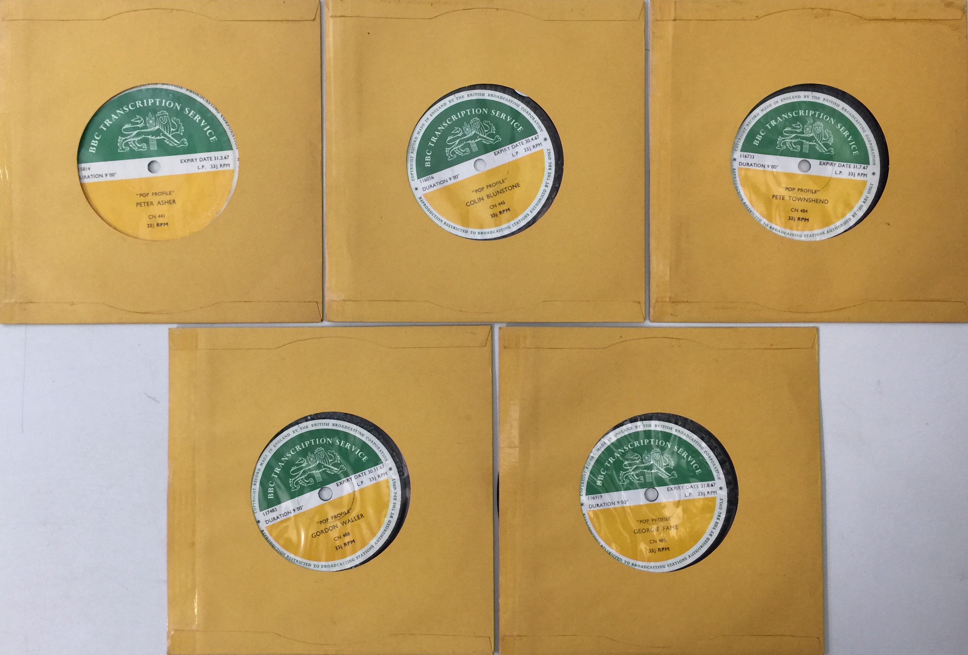 Lot 142 - THE BEATLES SOLO - 'POP PROFILE' BBC