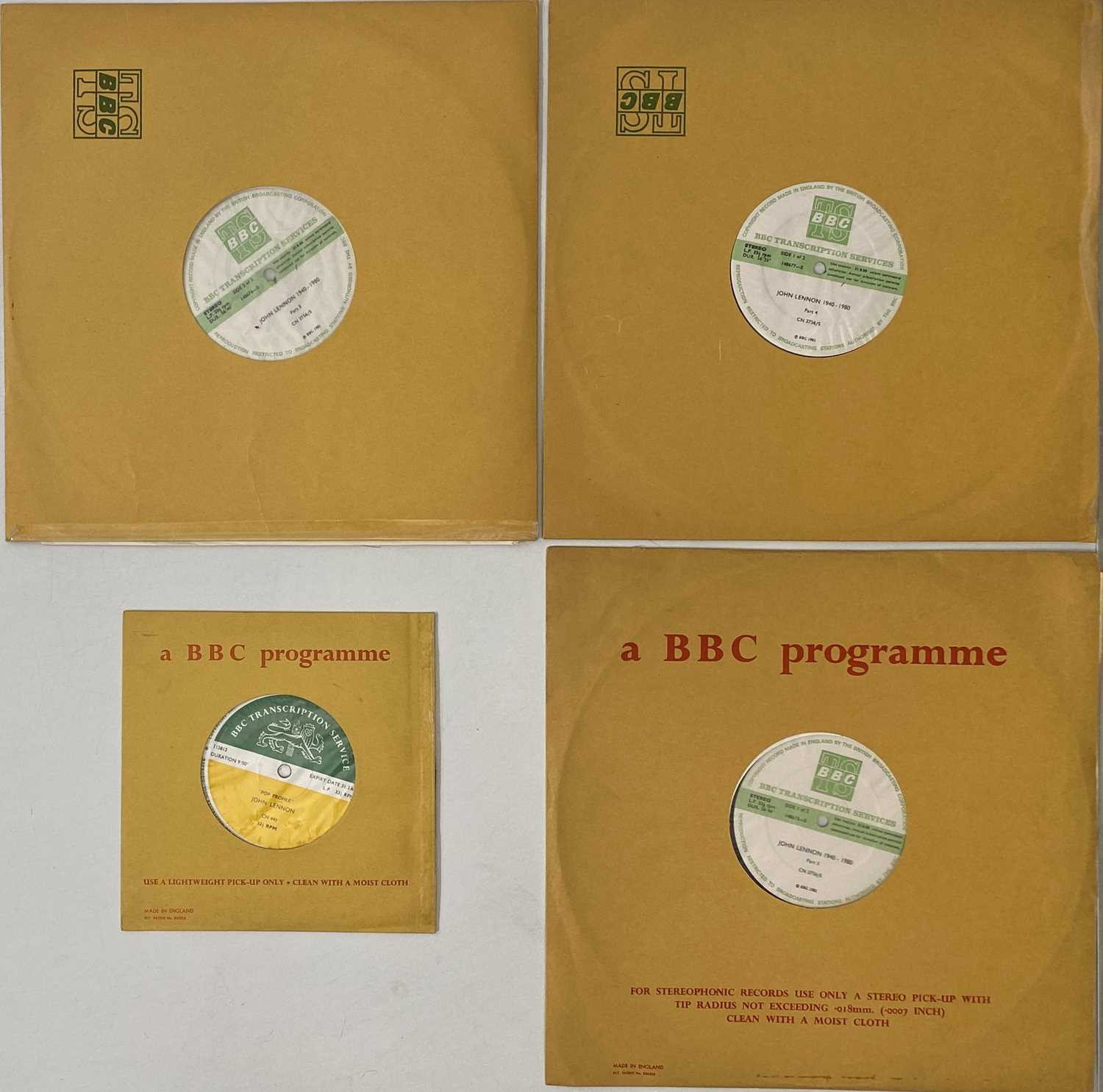 Lot 143 - JOHN LENNON - BBC TRANSCRIPTION DISCS - 7"