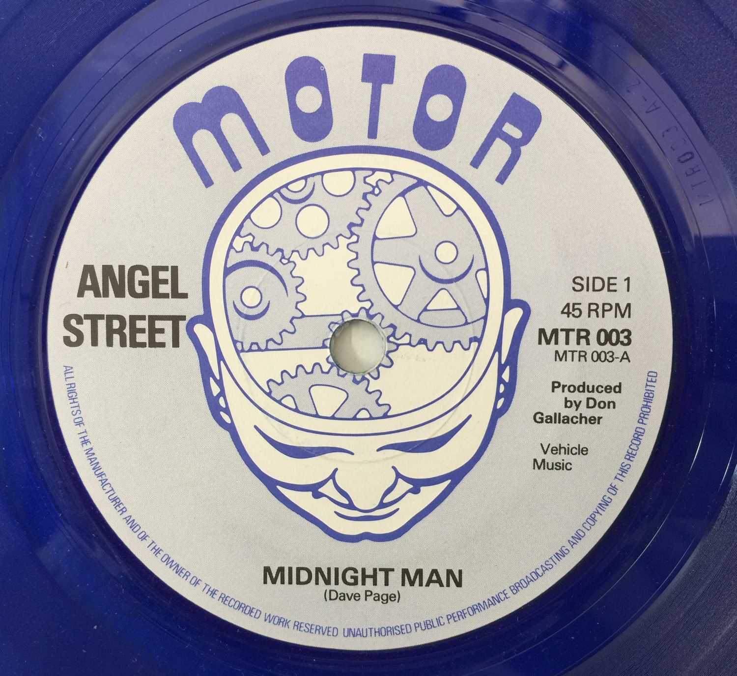 Lot 667 - ANGEL STREET - MIDNIGHT MAN 7" (MTR 003