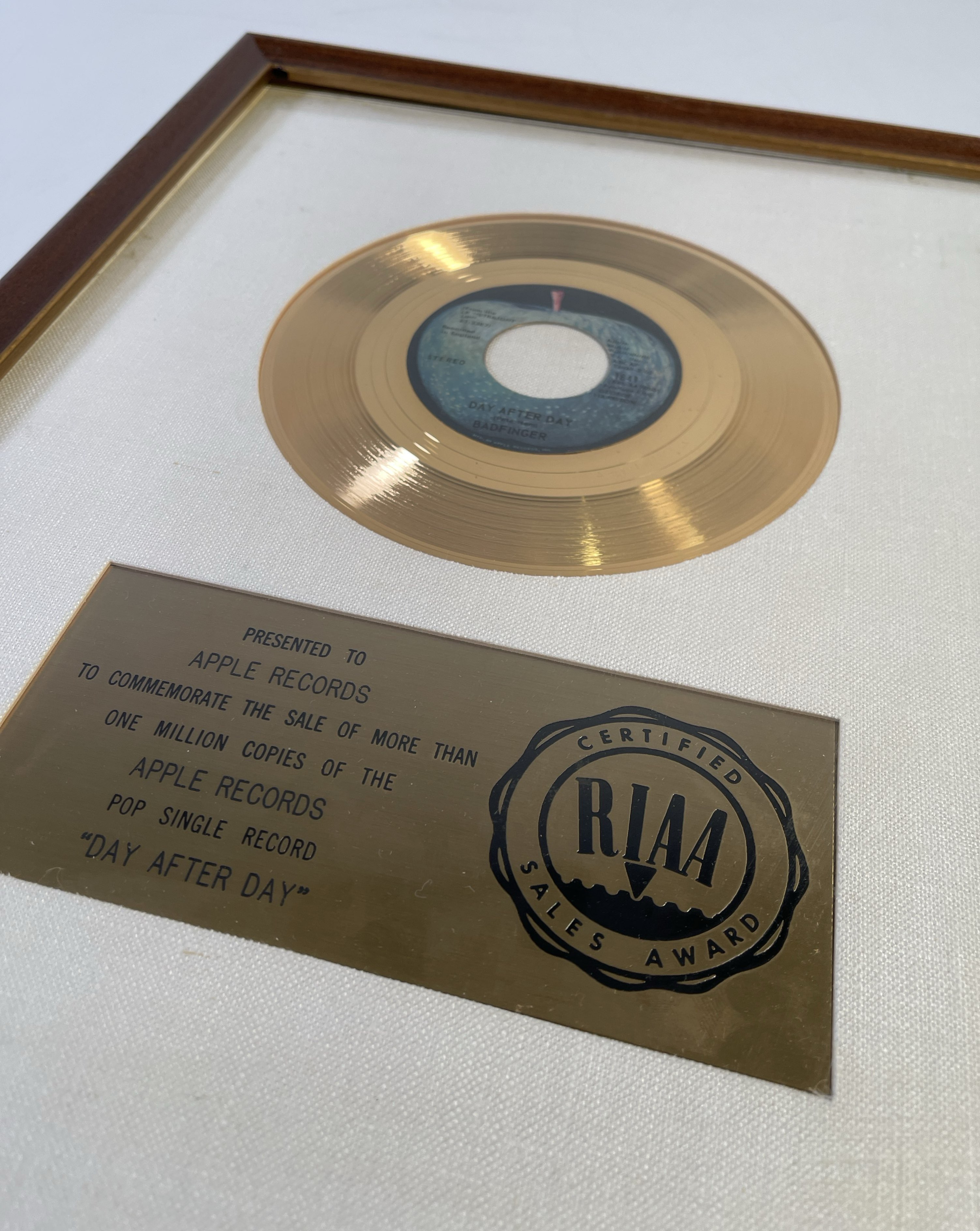 Lot 427 - THE BEATLES INTEREST - ORIGINAL RIAA GOLD