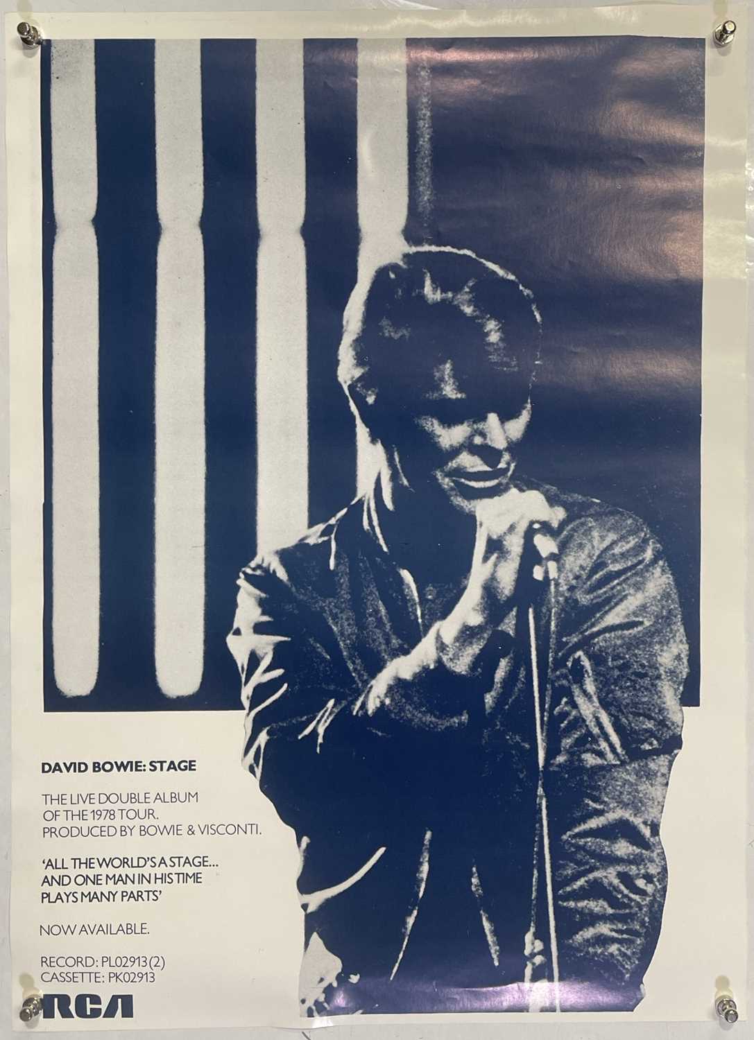 Lot 467 - DAVID BOWIE POSTERS INC ORIGINAL 'STAGE'.