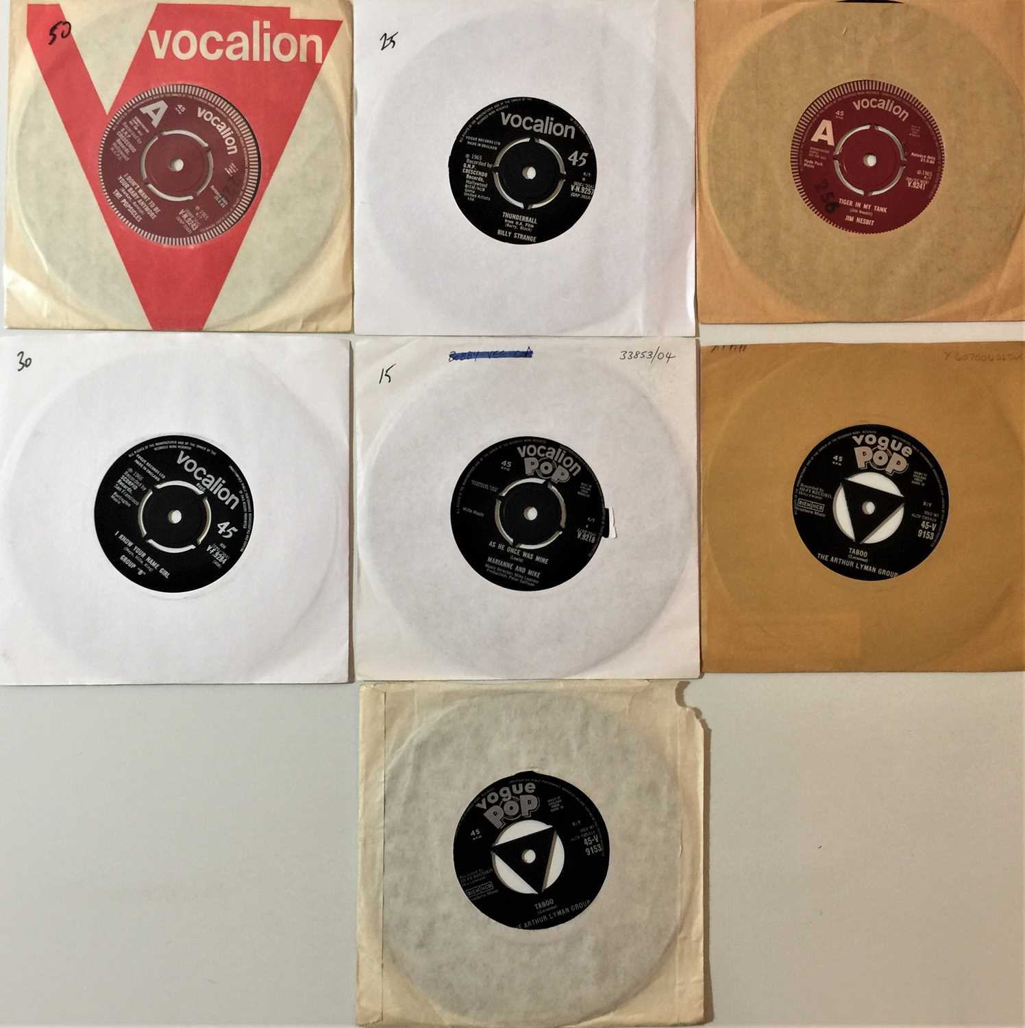 Lot 346 - VOCALION/VOGUE - 60s 7".
