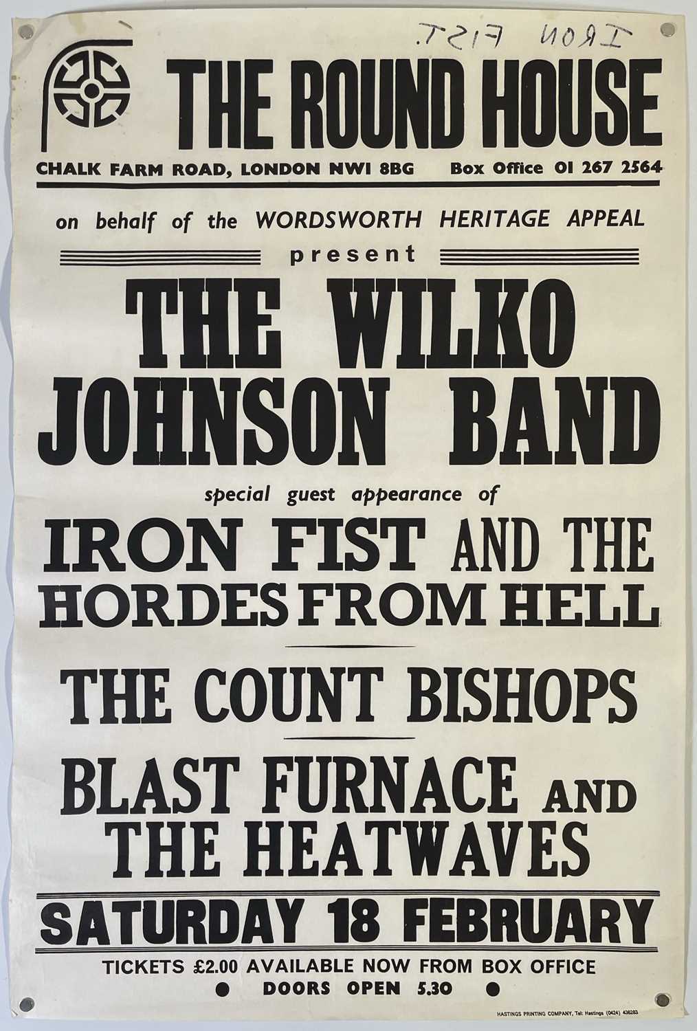 Lot 391 - MOTORHEAD- RARE 1978 CONCERT POSTER BILLING