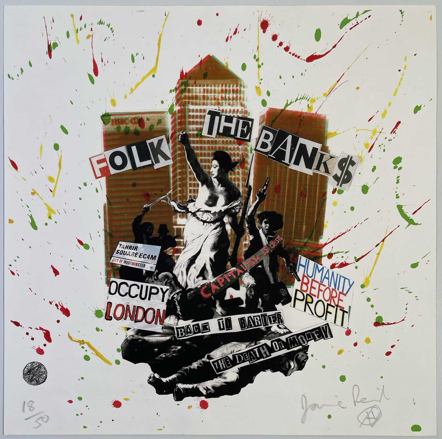 Lot 531 - JAMIE REID - FOLK THE BANKS SIGNED LIMITED