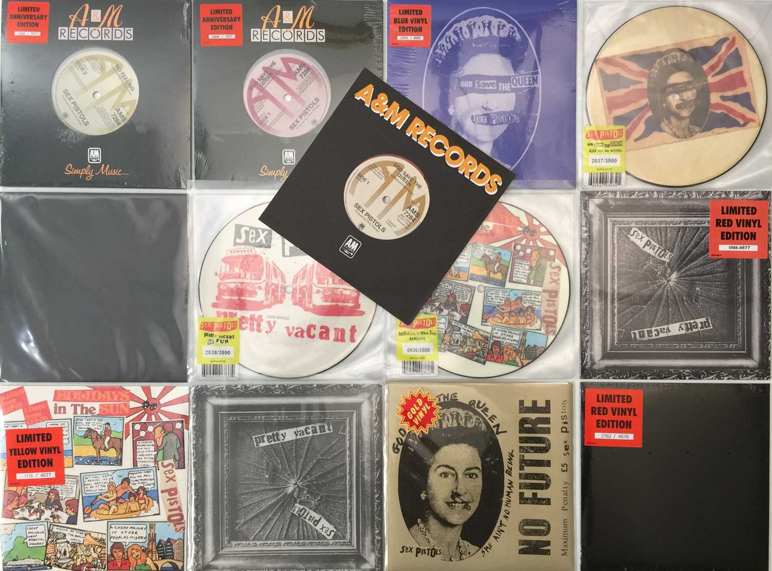 Lot 807 Sex Pistols Modern Releases 7 Pack