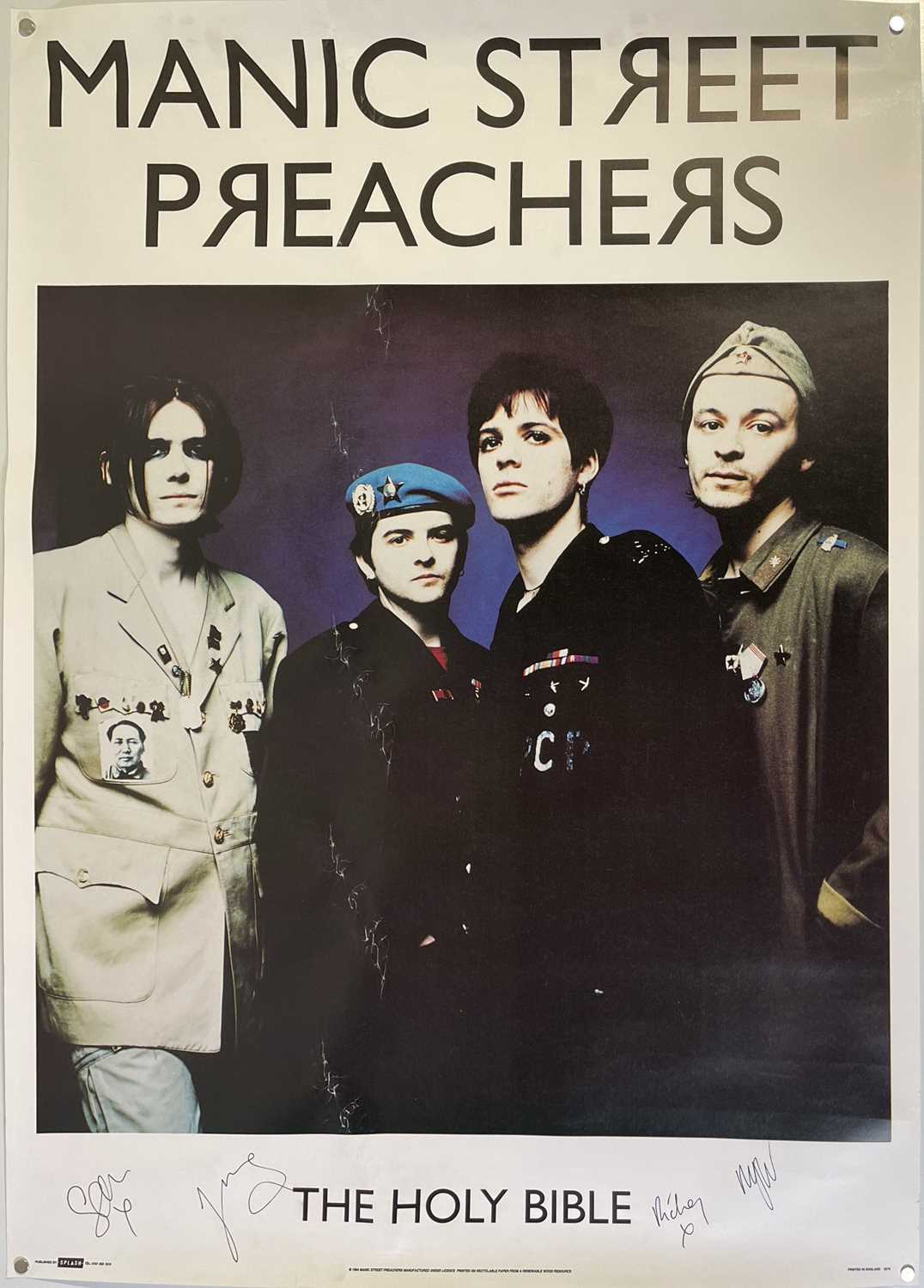 Lot 412 - THE MANIC STREET PREACHERS - ORIGINAL FULLY