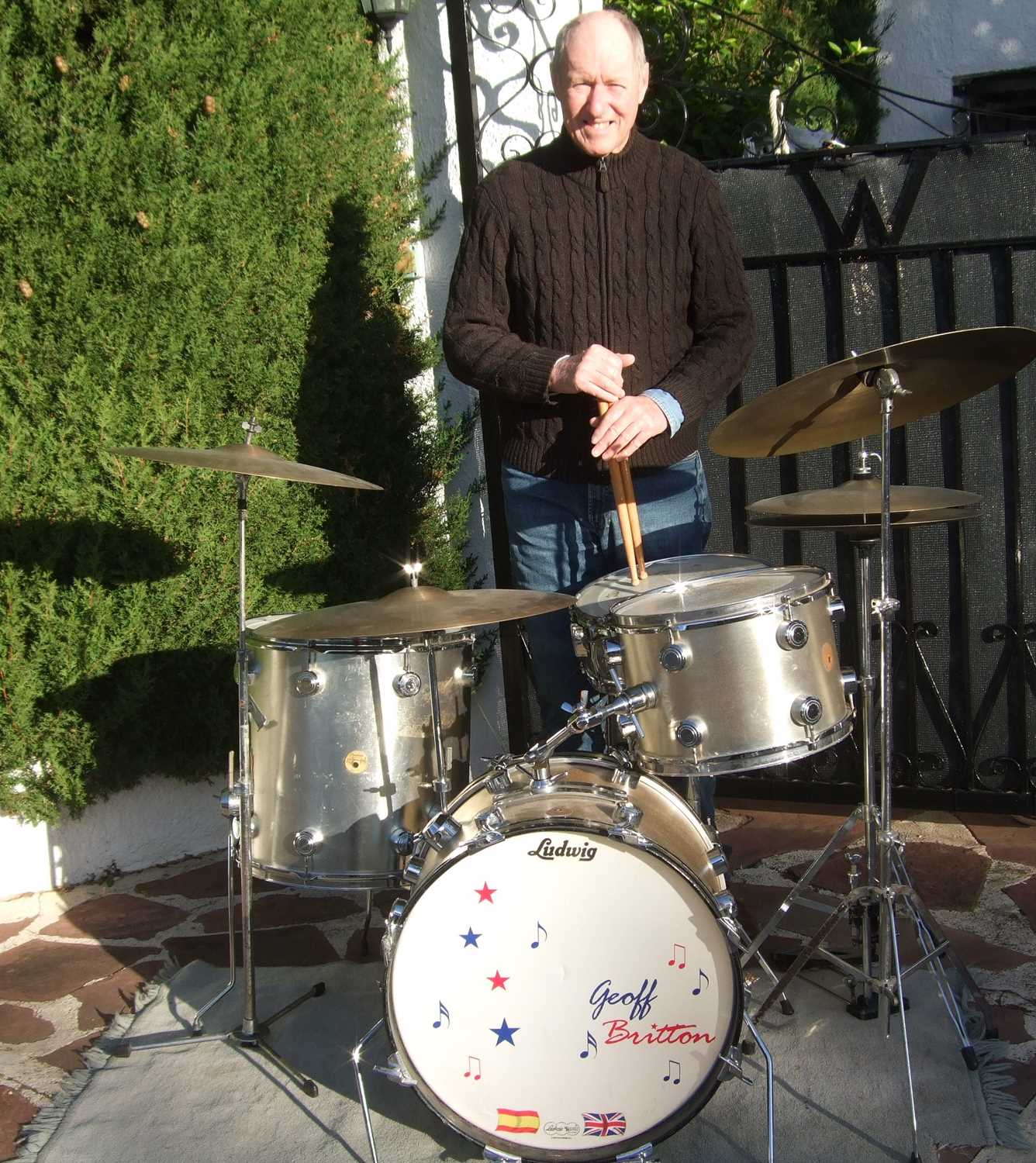 Lot 380 - GEOFFREY BRITTON'S DRUM KIT AS USED ON WINGS