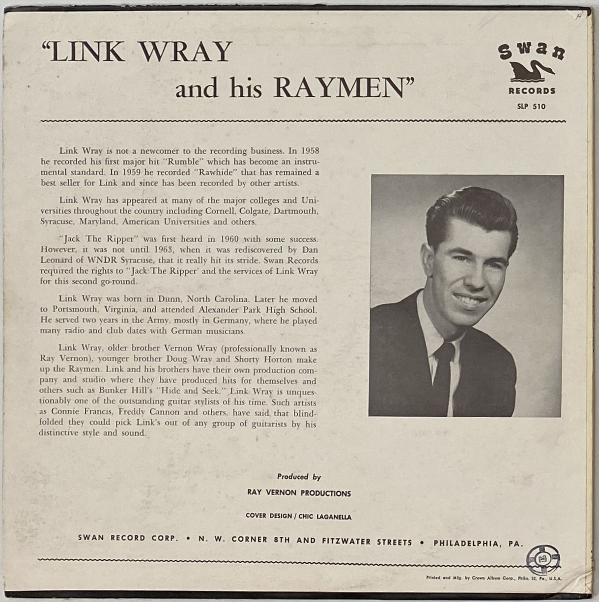 Lot 158 - LINK WRAY AND HIS RAY MEN - JACK THE RIPPER