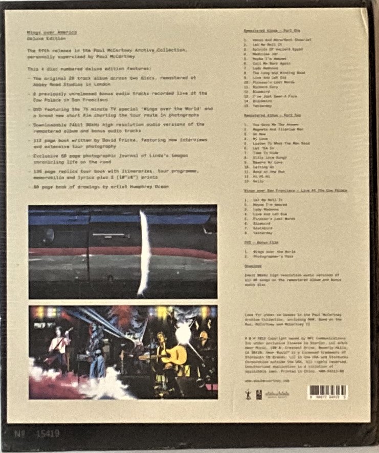 Lot 63 - WINGS - WINGS OVER AMERICA - DELUXE 2013