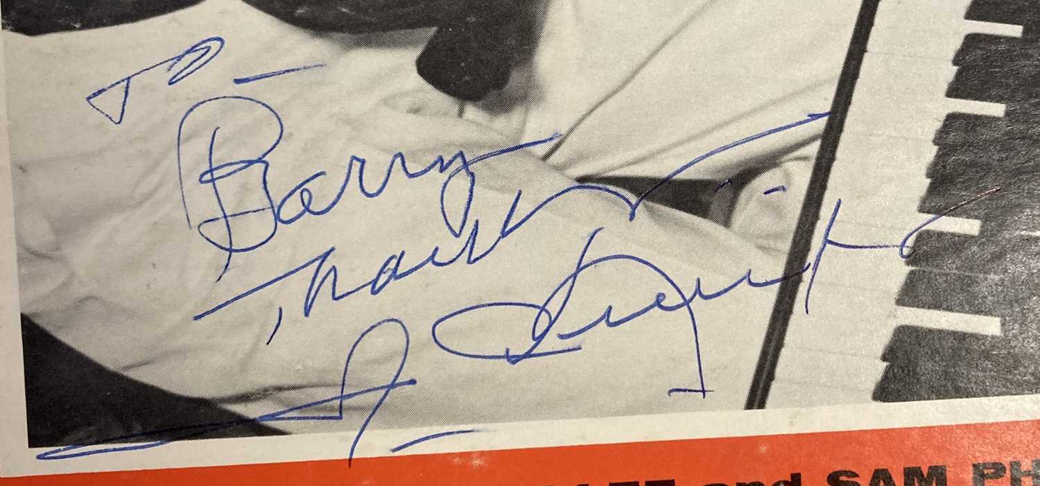 Lot 172 - JERRY LEE LEWIS AND CARL PERKINS SIGNED LPS.