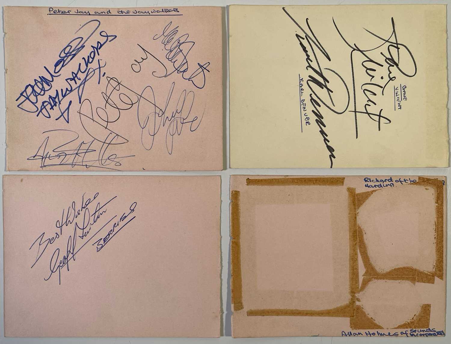 Lot 330 - 1960S STARS - SIGNED AUTOGRAPH BOOK PAGES