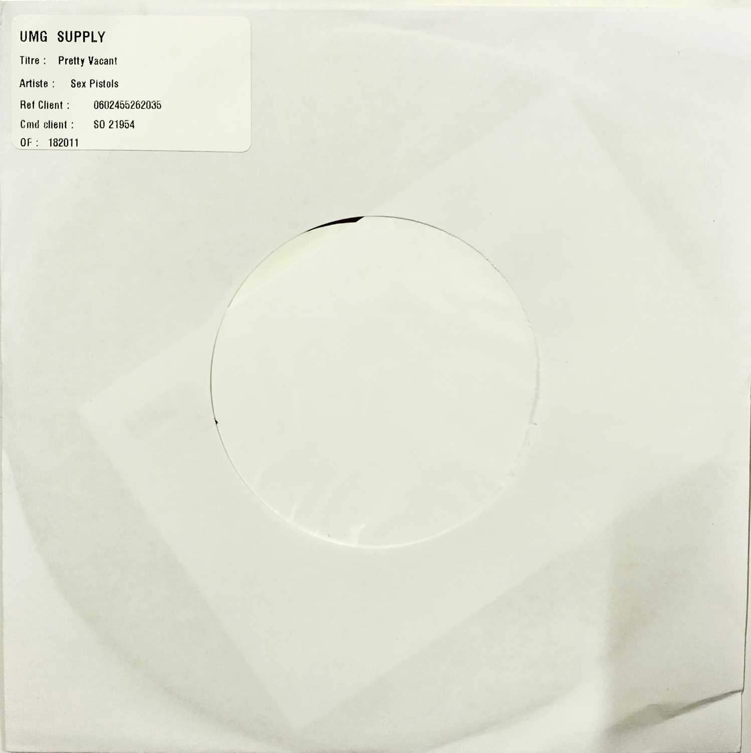 Lot 55 Sex Pistols Pretty Vacant 7 3318