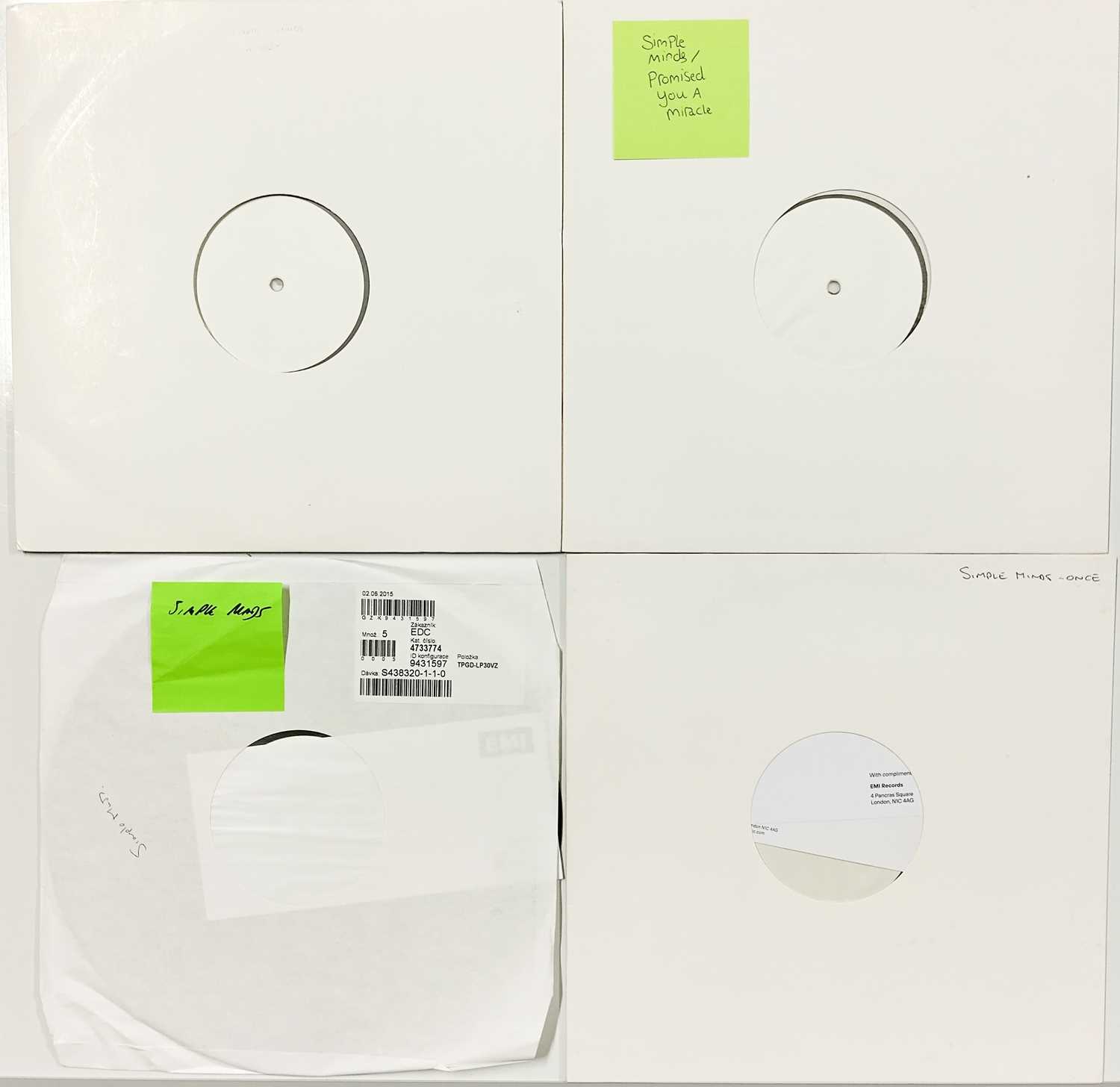 Lot 61 - SIMPLE MINDS - CONTEMPORARY WHITE LABEL TEST