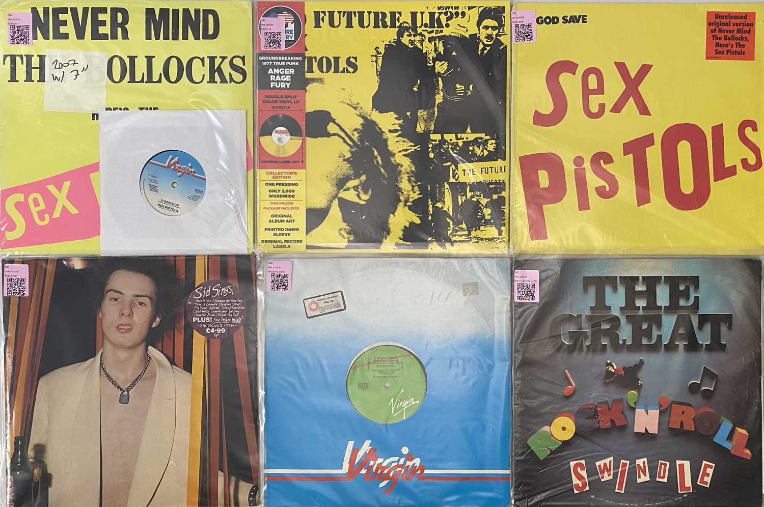 Lot 1013 - SEX PISTOLS - LP PACK (INC LP & 10" BOX