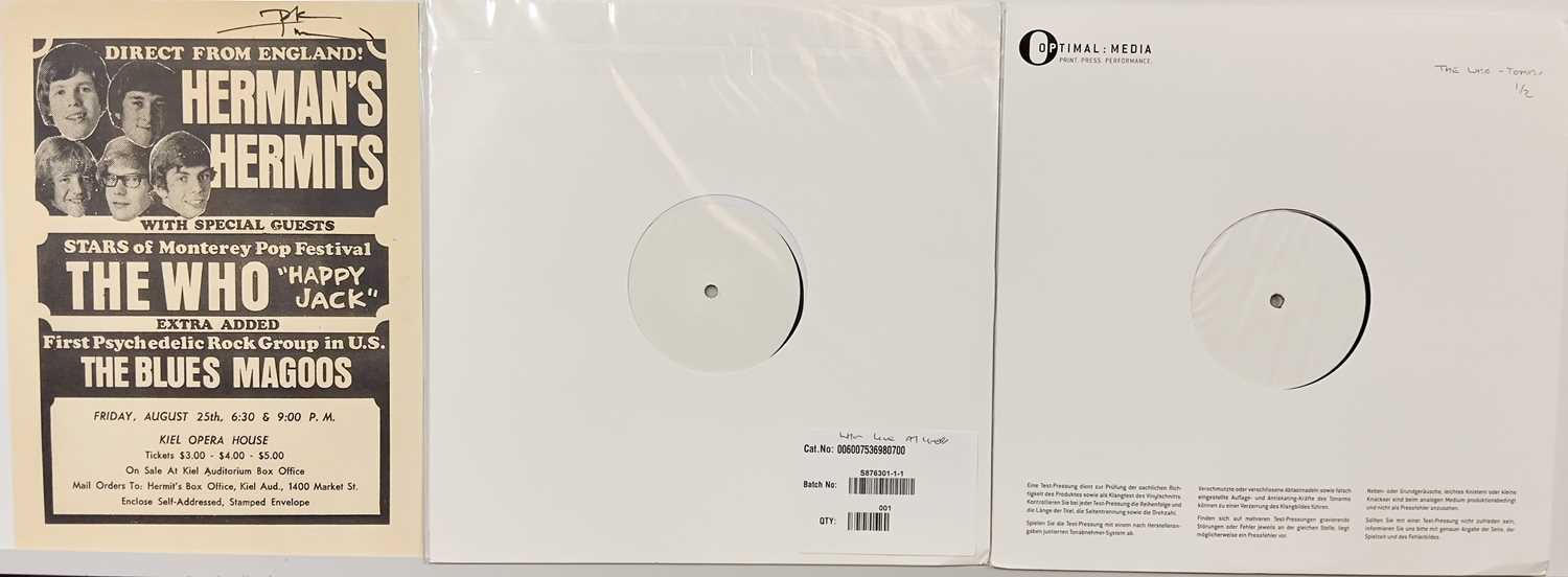 Lot 115 - THE WHO - CONTEMPORARY WHITE LABEL TEST