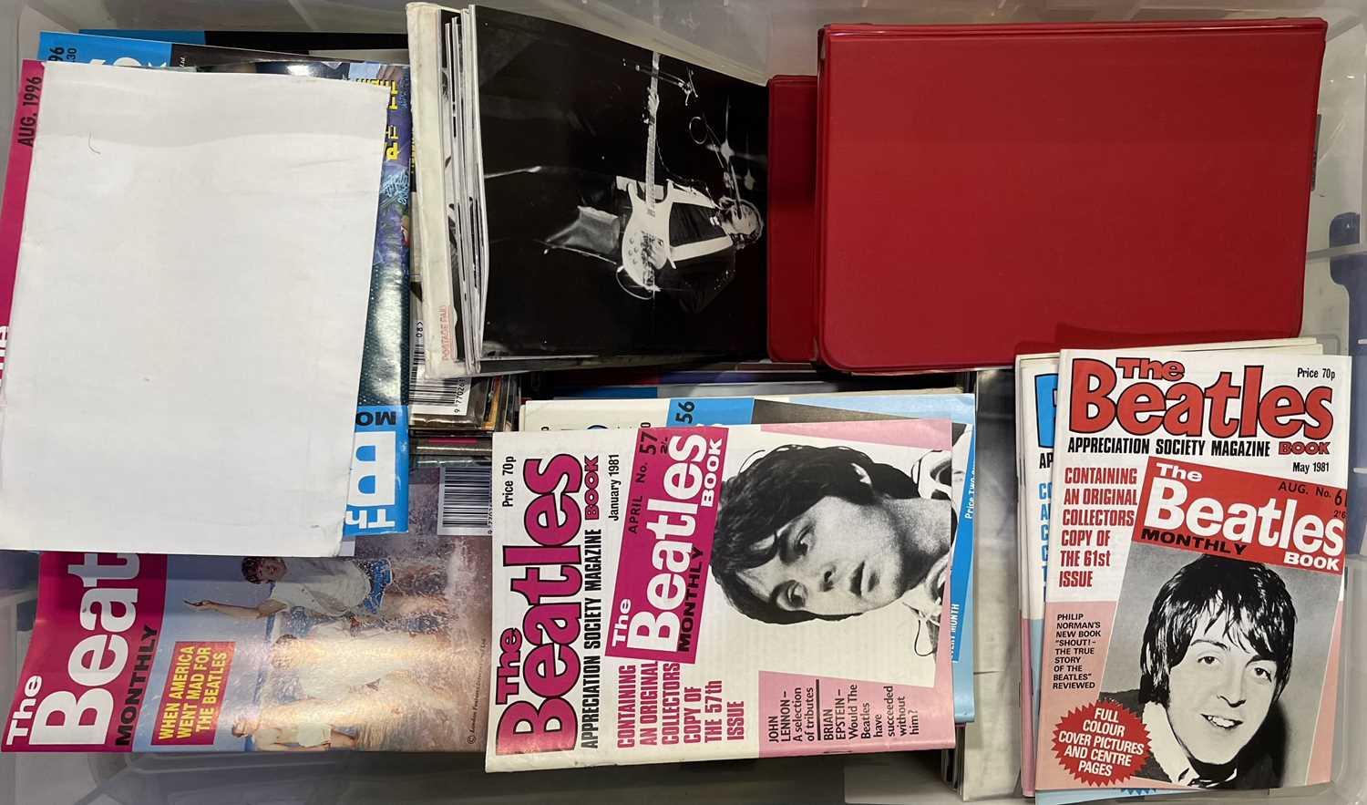 Lot 451 - THE BEATLES - LARGE COLLECTION OF MONTHLY