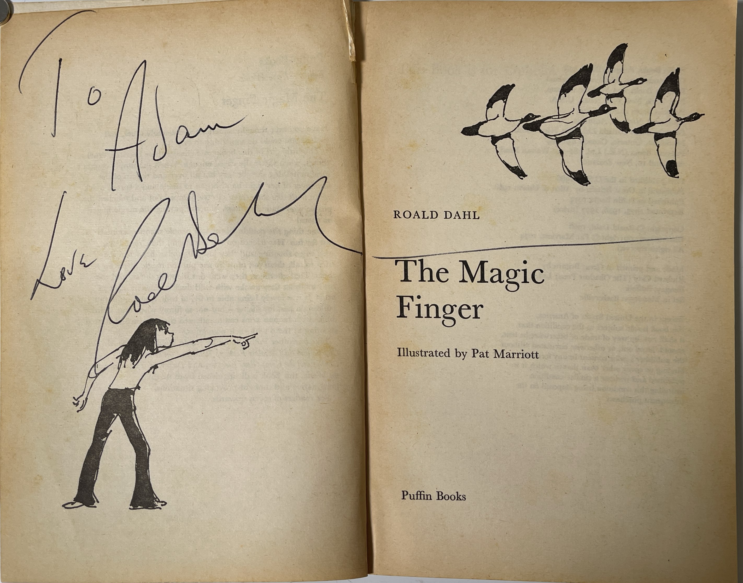 Lot 43 - ROALD DAHL - A SIGNED COPY OF 'THE MAGIC