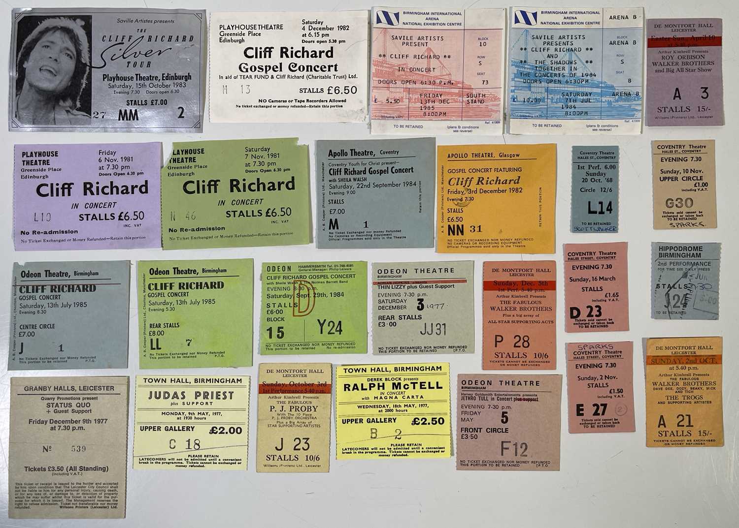Lot 128 - CONCERT TICKET COLLECTION INC ORIGINAL 1960S