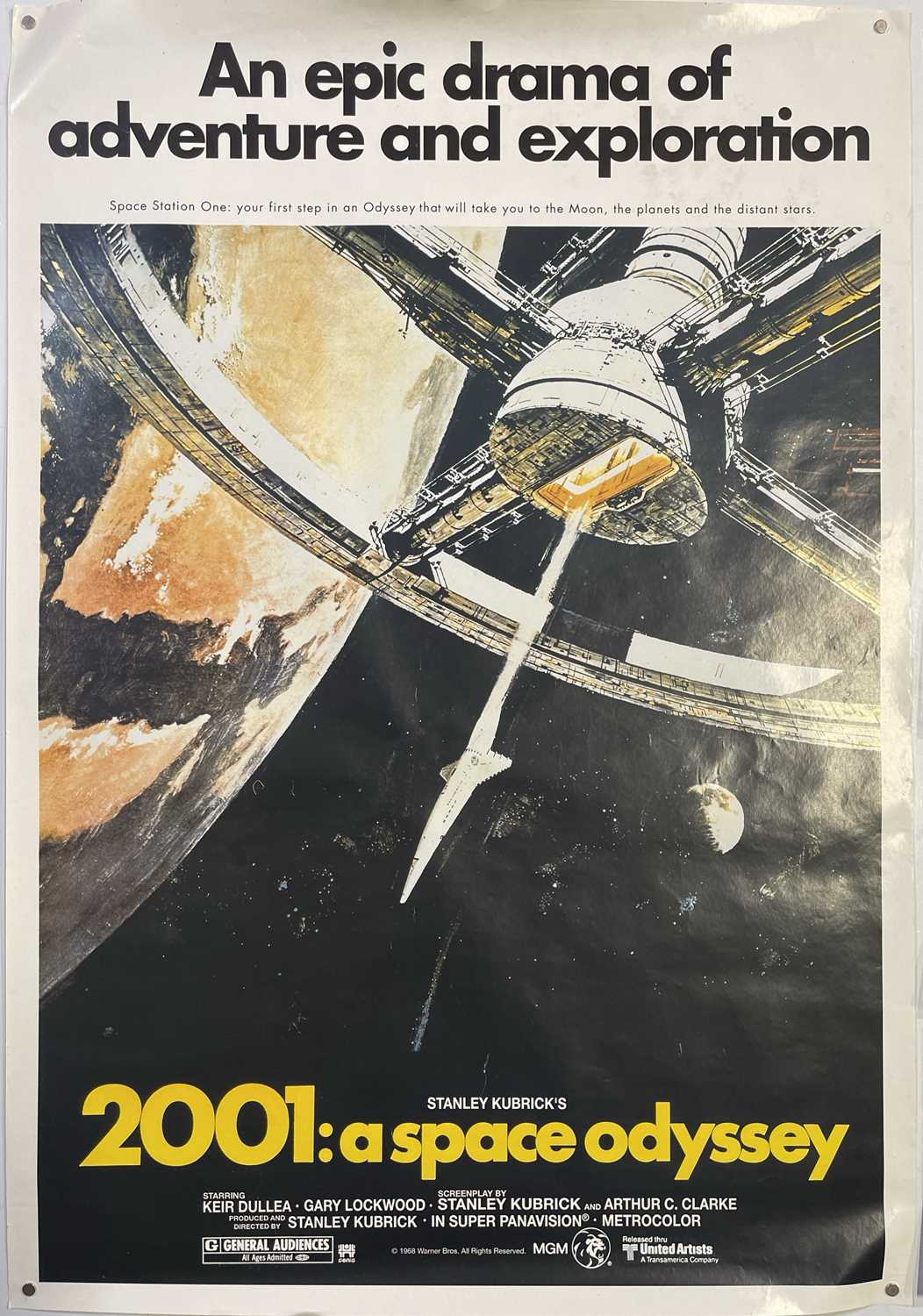 Lot 219 - 2001: A SPACE ODYSSEY - RARE CINERAMA POSTER-