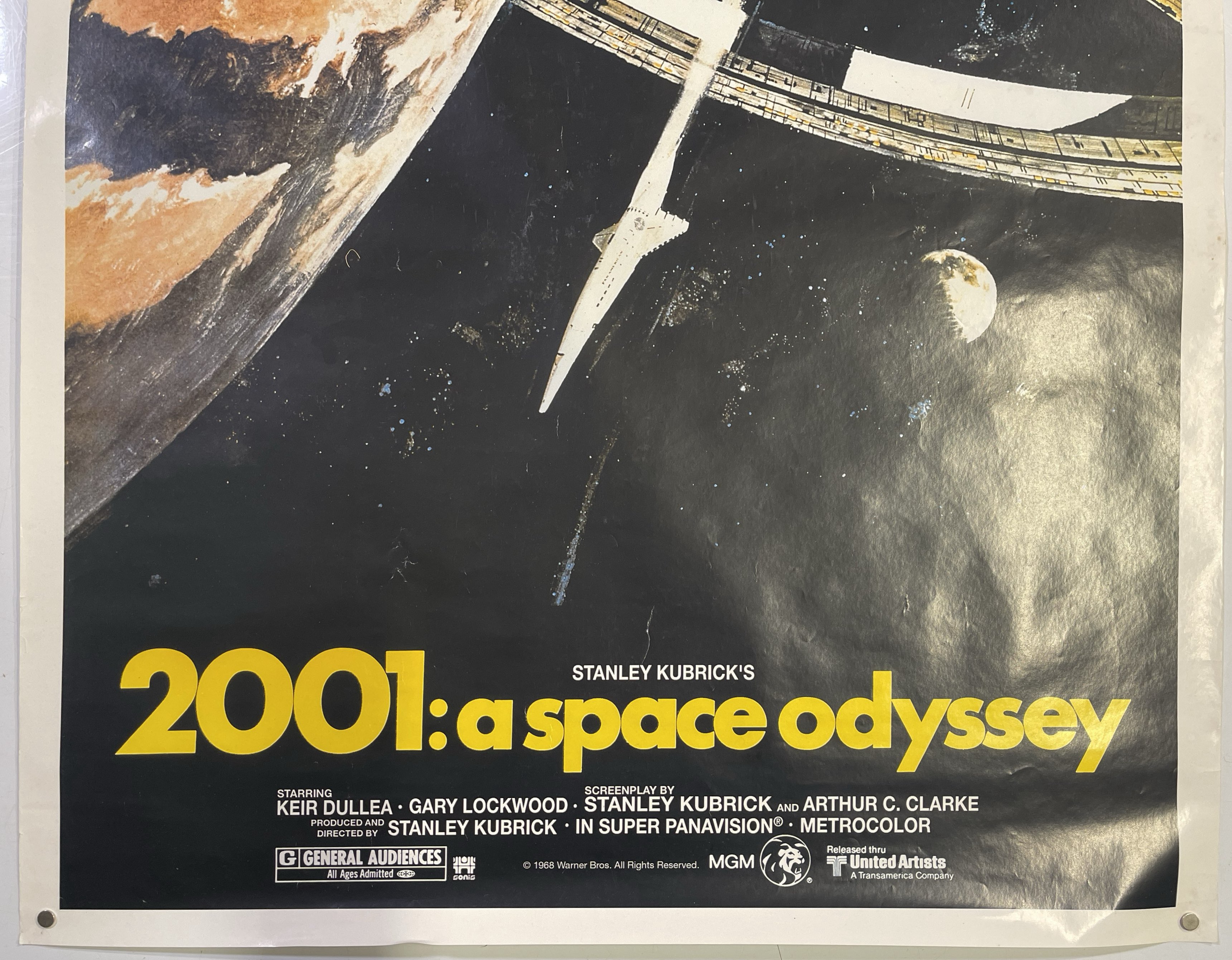 Lot 219 - 2001: A SPACE ODYSSEY - RARE CINERAMA POSTER-