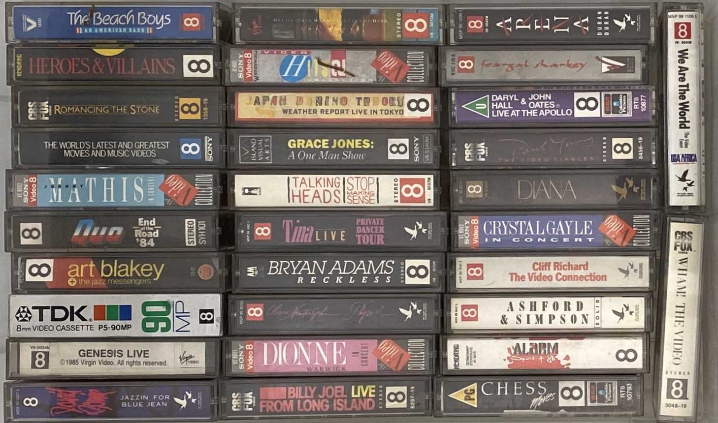 Lot 291 - ROCK & POP - VIDEO 8 VIDEOCASSETTE