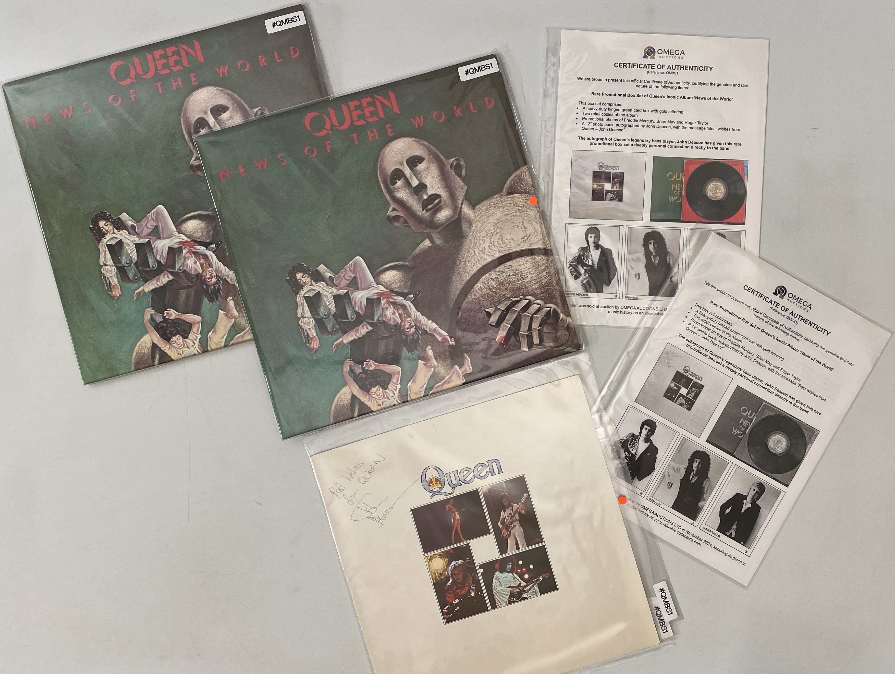 Lot 252 - QUEEN - NEWS OF THE WORLD PROMO LP BOX SET