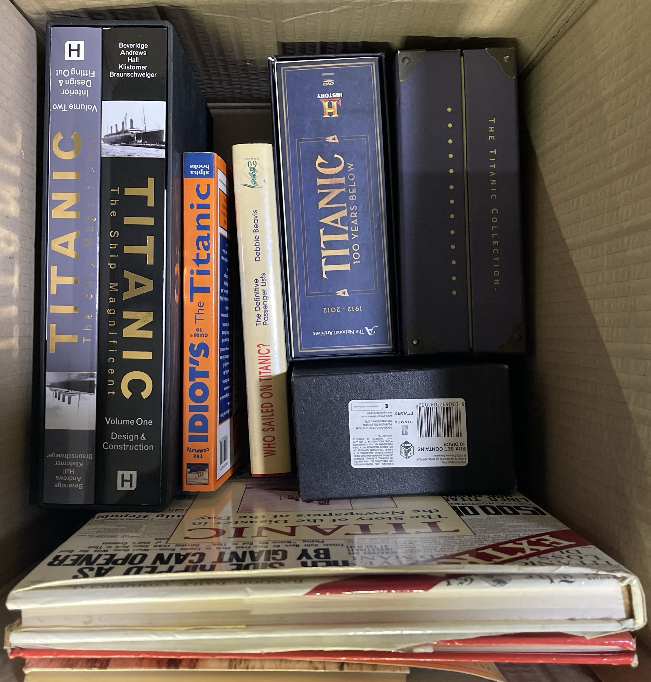 Lot 54 - THE TITANIC - BOOK COLLECTION.