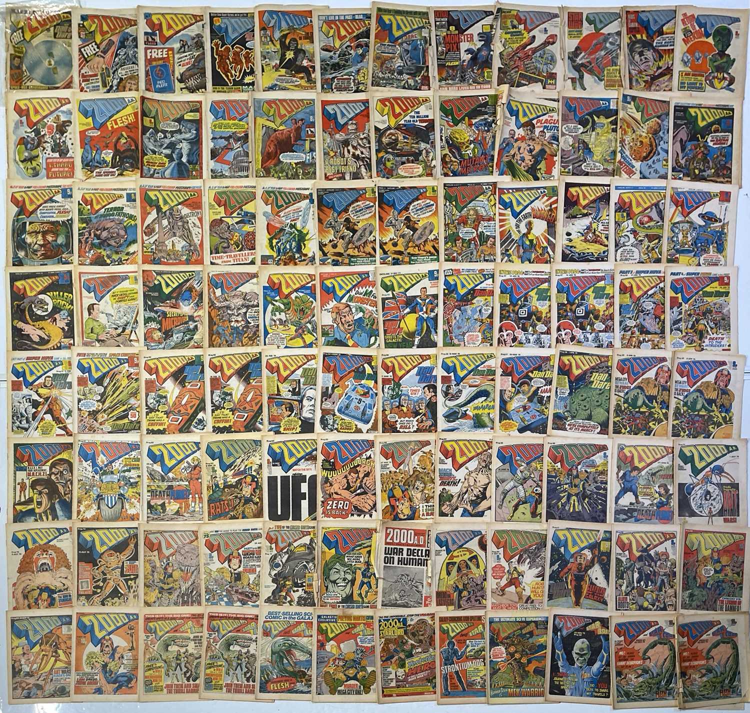 Lot 111 - EARLY 2000AD COMICS,