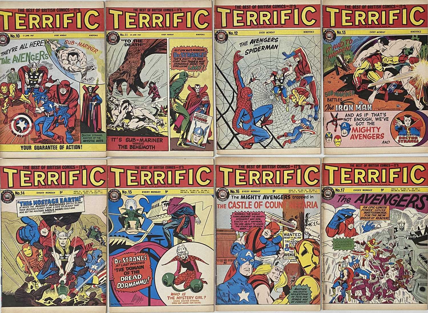 Lot 113 - TERRIFIC COMICS (POWER COMICS).