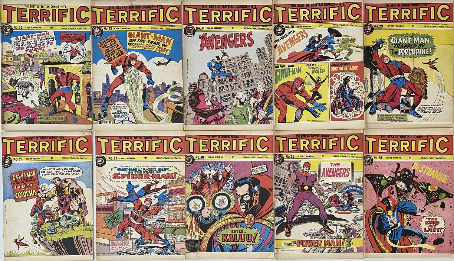 Lot 113 - TERRIFIC COMICS (POWER COMICS).